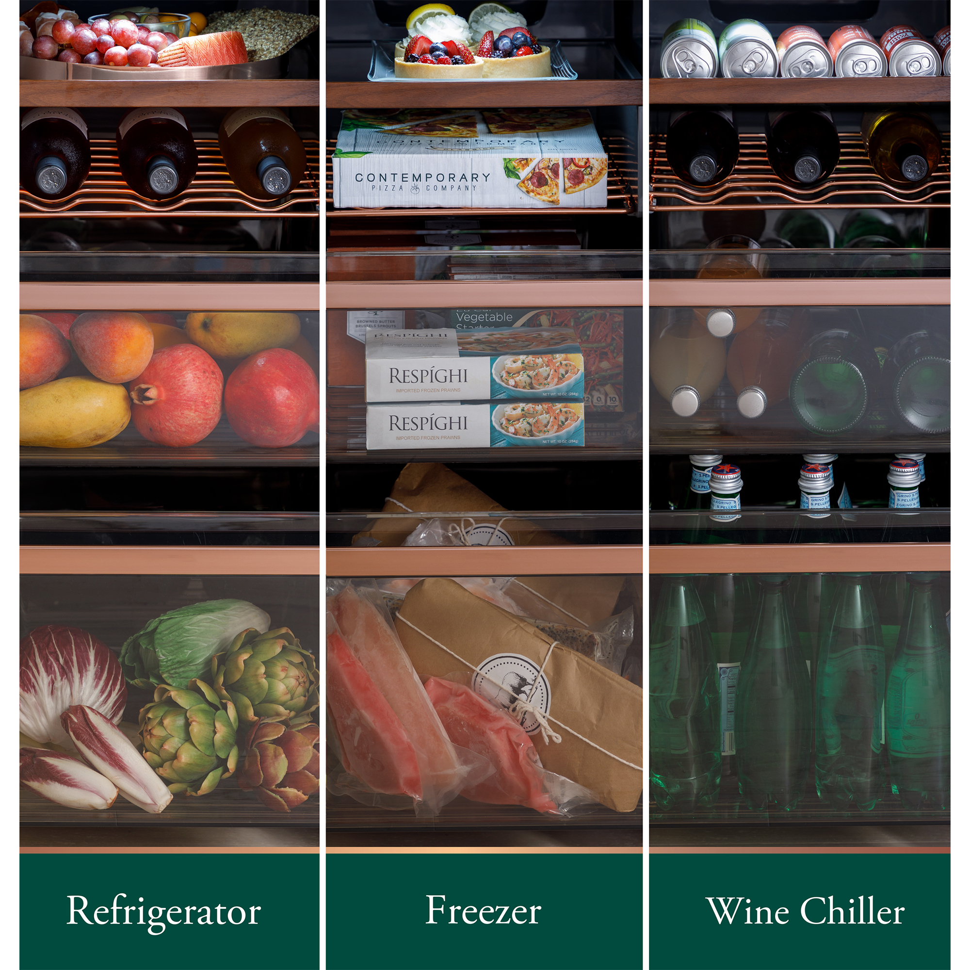 Cafe 36 in. 28.3 cu. ft. Smart 4-Door French Door Refrigerator with ...
