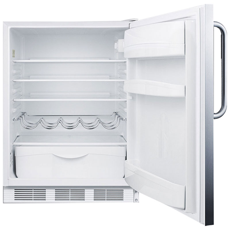Summit 24 in. 5.5 cu. ft. ADA Compliant Undercounter Refrigerator with ...