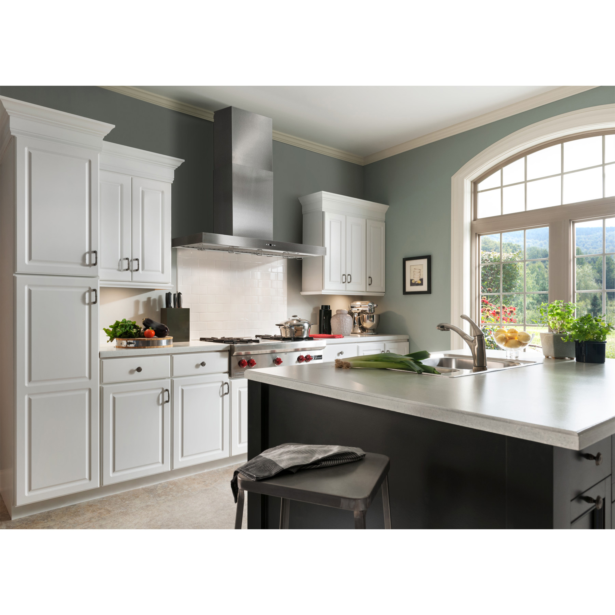 Best 48 in. Ducted Chimney Style Range Hood with 1500 CFM, 4 Fan Speeds ...