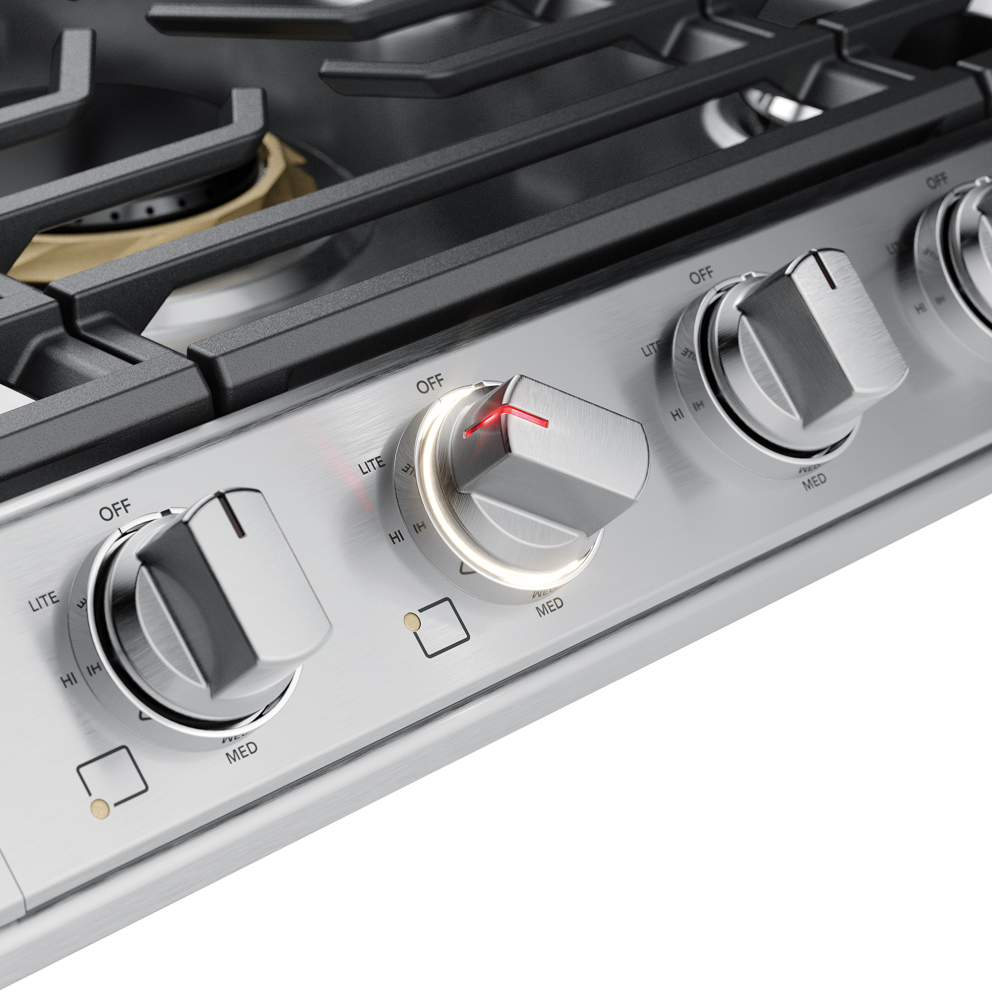 Frigidaire Professional 30 in. 5-Burner Natural Gas Cooktop with Simmer ...