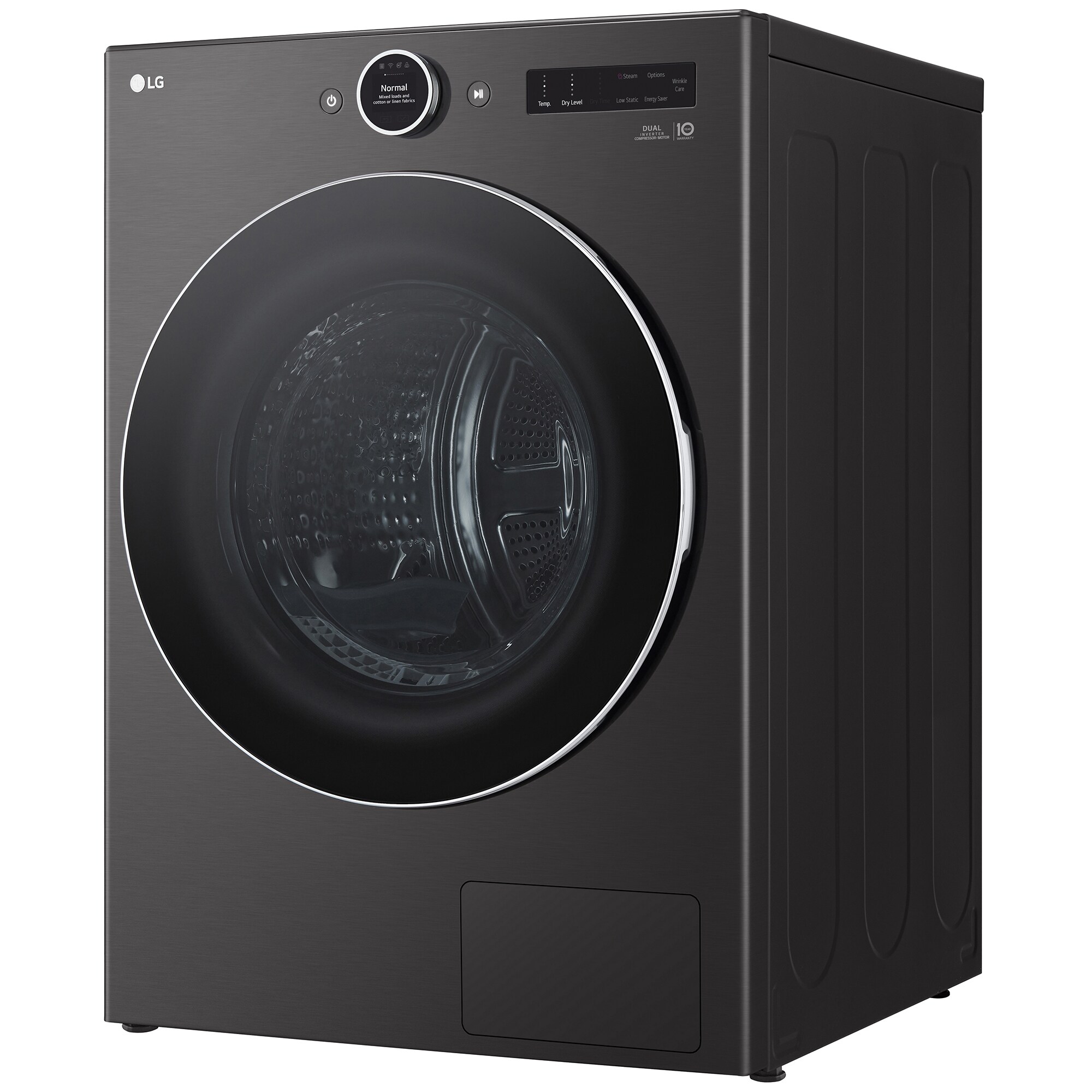 LG 27 in. 7.8 cu. ft. Smart Stackable Ventless Electric Dryer with Heat ...