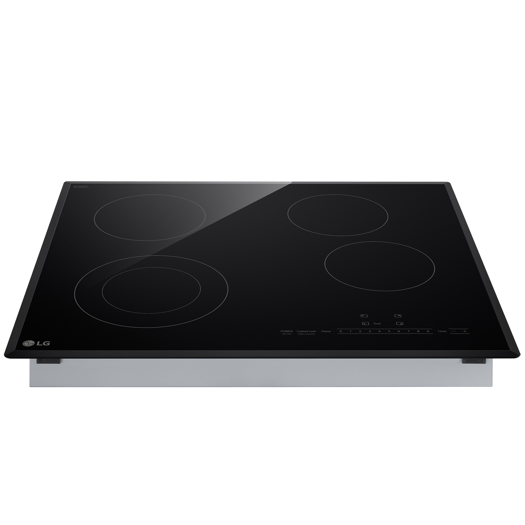 LG 24 in. 4-Burner Electric Cooktop - Black | P.C. Richard & Son
