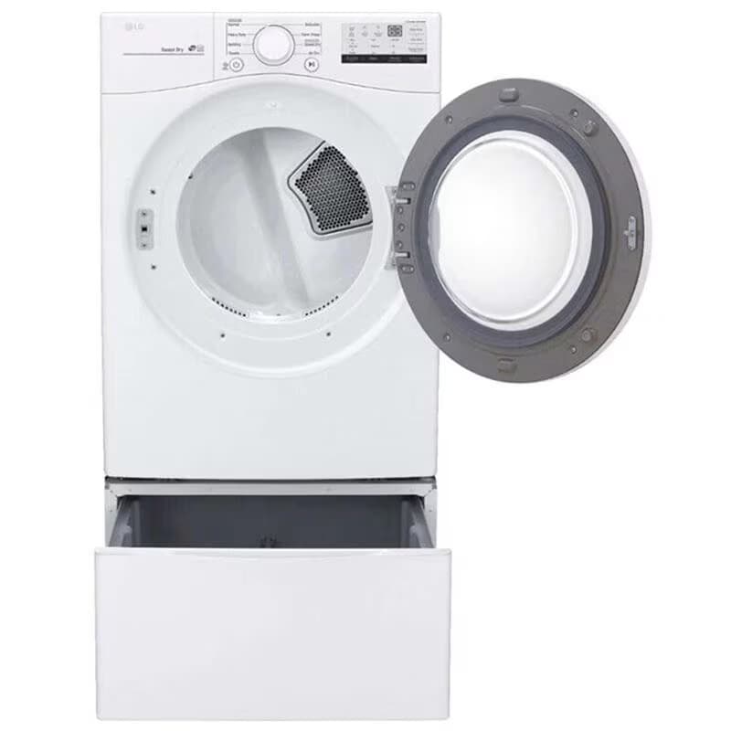 LG 27 in. 7.4 cu. ft. Stackable Electric Dryer with Sensor Dry ...
