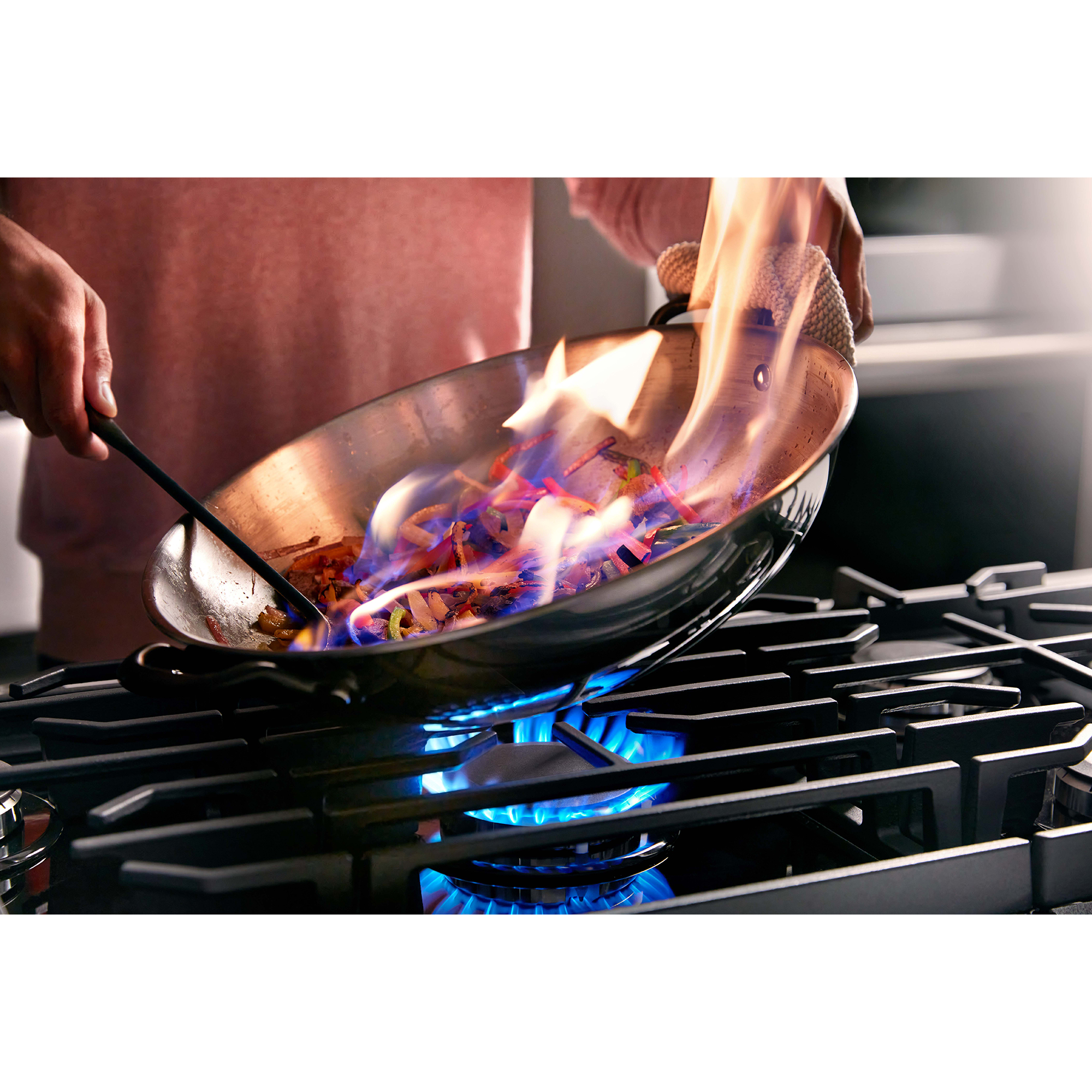 KitchenAid 30 in. 5-Burner Natural Gas Cooktop with Simmer Burner ...