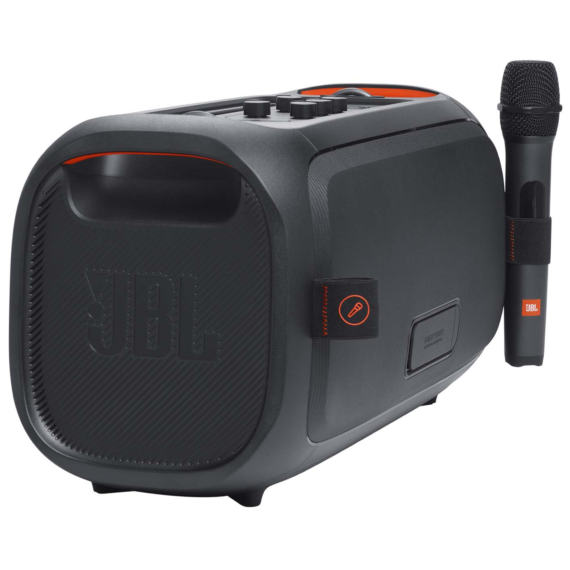 JBL Partybox On-The-Go Essential Rechargeable Splashproof Bluetooth ...