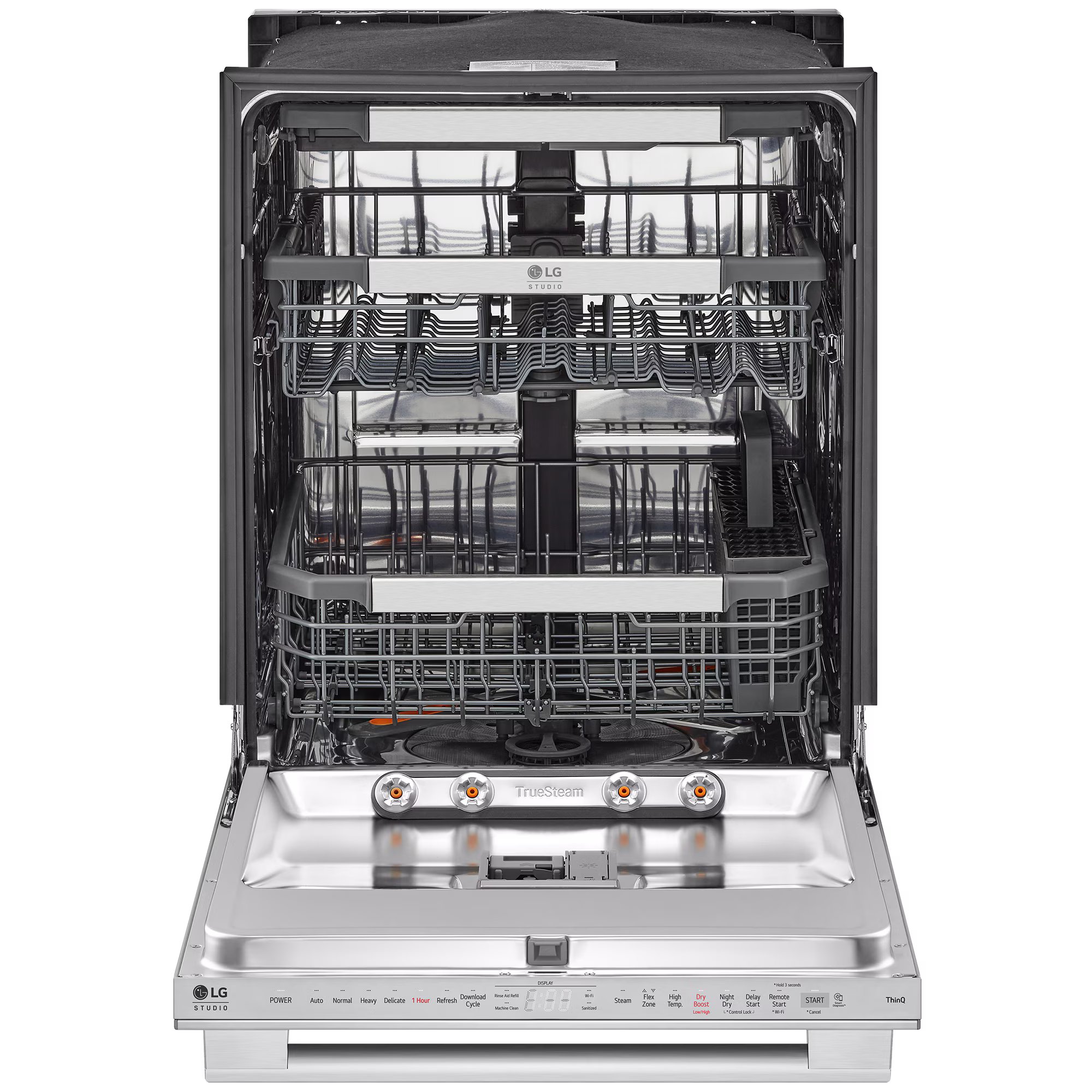 LG Studio 24 in. Top Control Flush-Mount Smart Dishwasher with 40 dBa ...