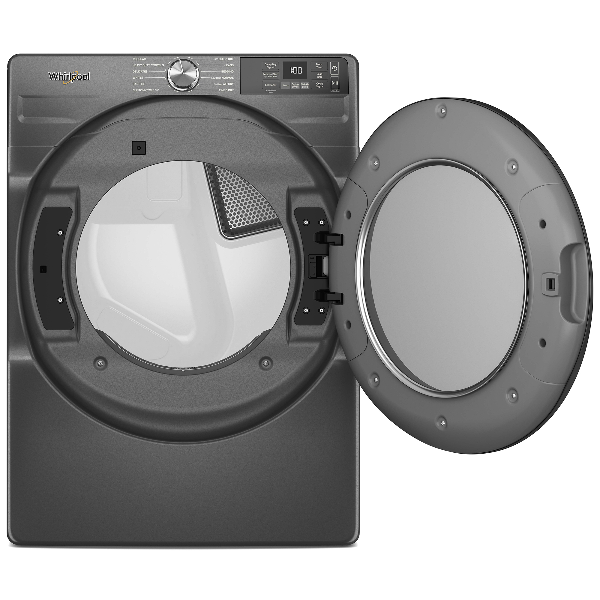 Whirlpool 27 in. 7.4 cu. ft. Smart Stackable Electric Dryer with Sensor ...