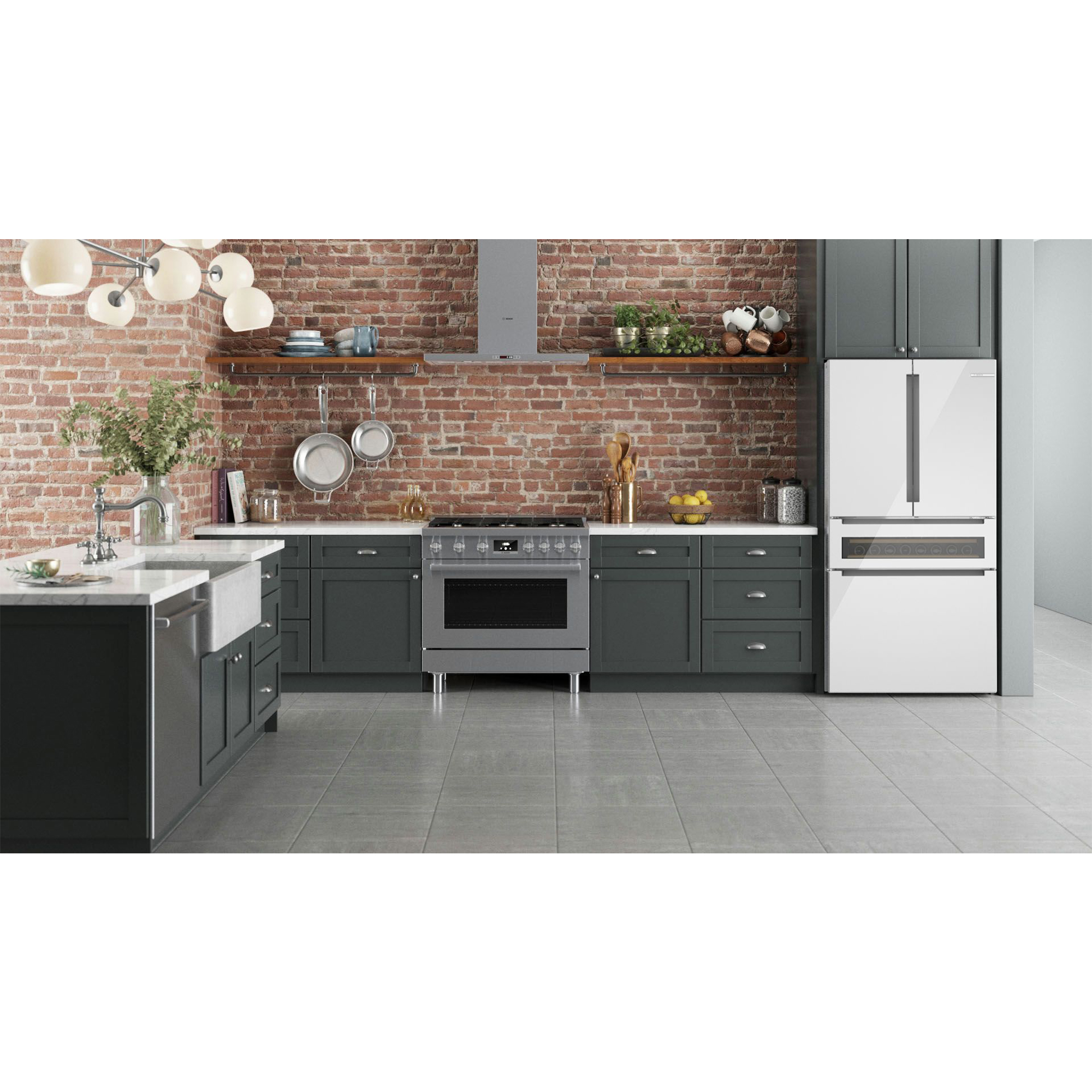 Bosch 800 Series 36 in. 20.5 cu. ft. Smart Counter Depth 4-Door French ...