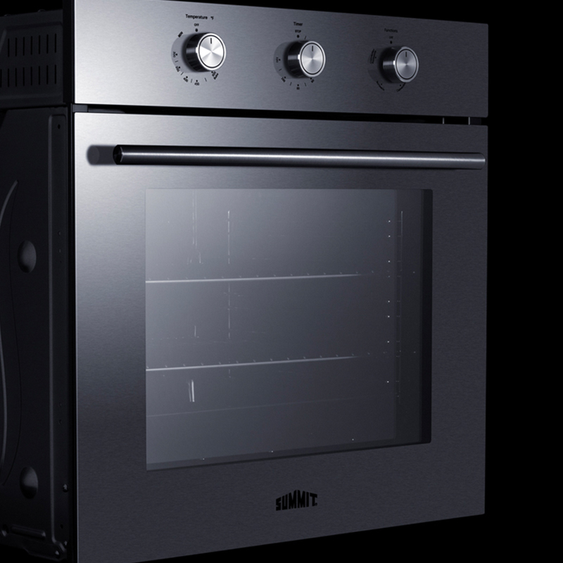 Summit 24 in. 2.3 cu. ft. Gas Single Wall Oven with Standard Convection ...