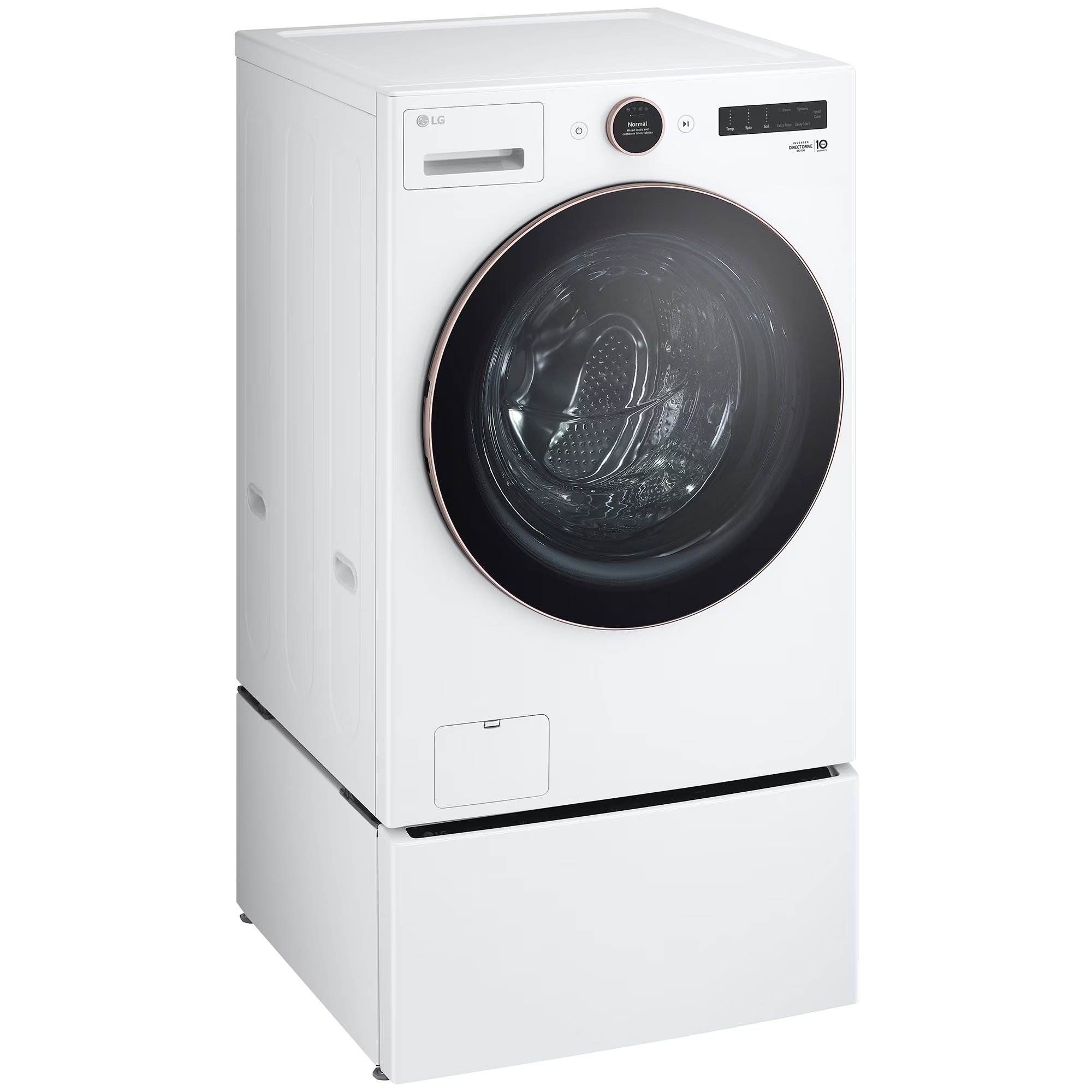 LG 27 in. 5.0 cu. ft. Smart Stackable Front Load Washer with AI DD ...