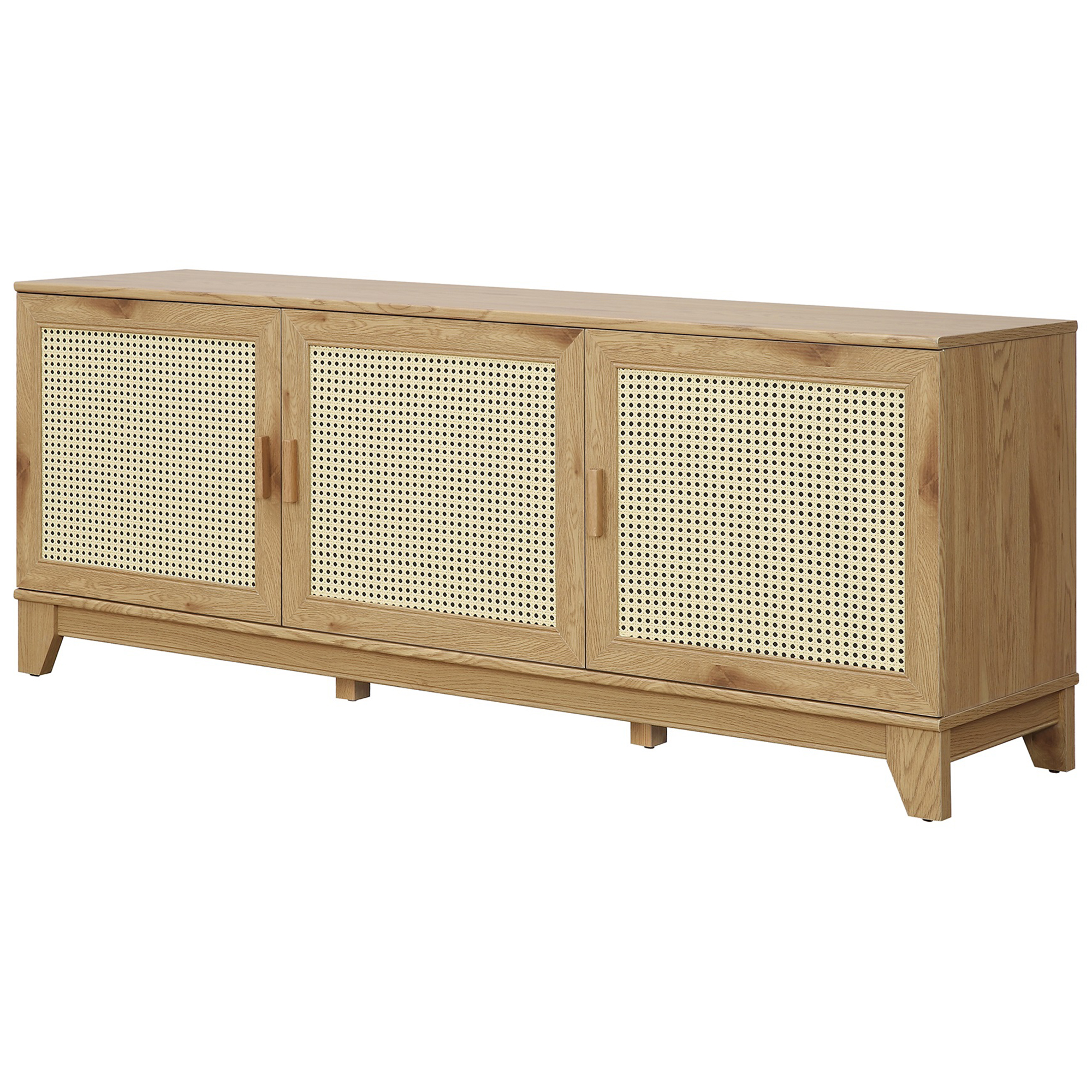 Manhattan Comfort Sheridan 62.99 inch Modern Cane TV Stand - Nature | P ...