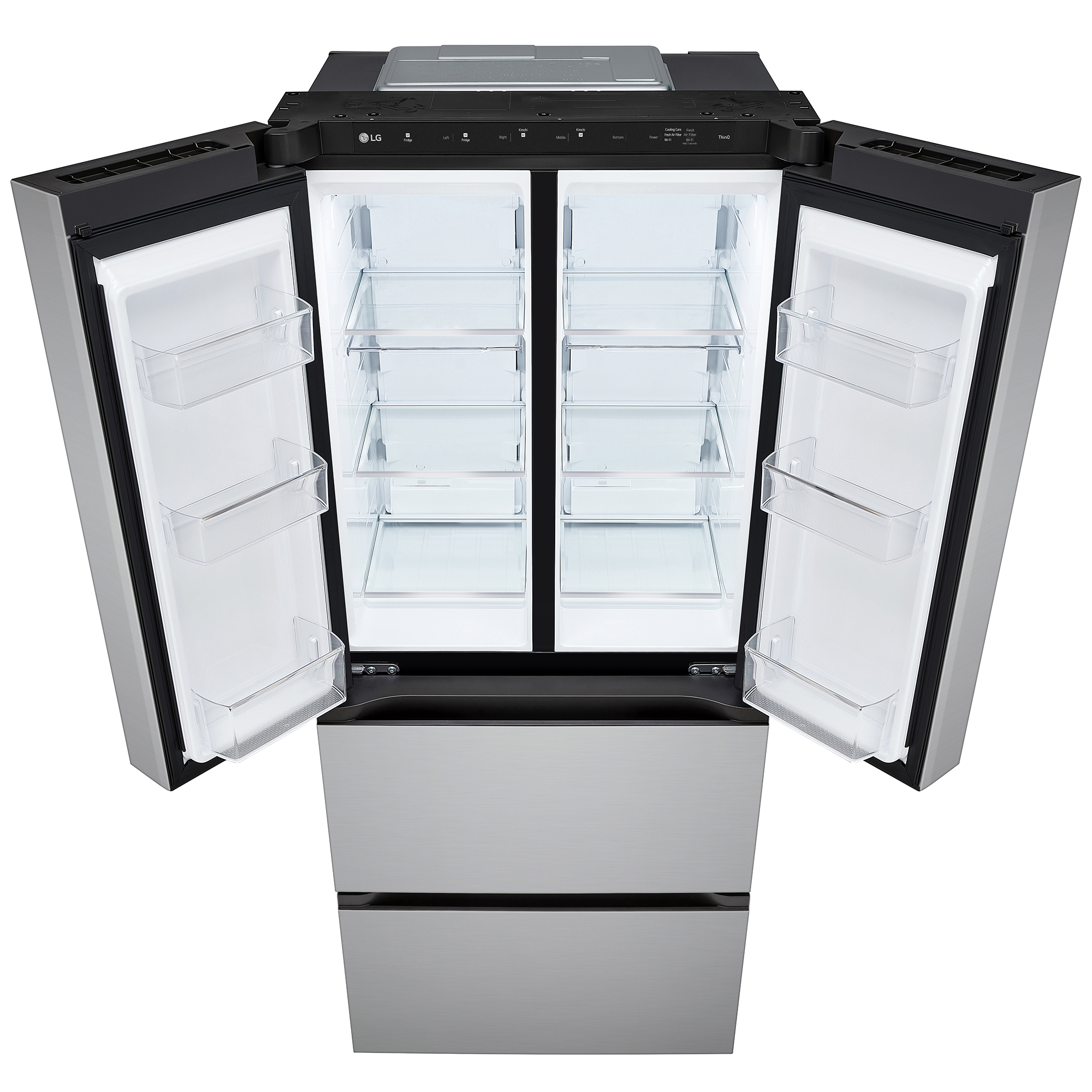 LG Kimchi/Specialty Food 30 in. 14.3 cu. ft. Smart 4-Door French Door ...