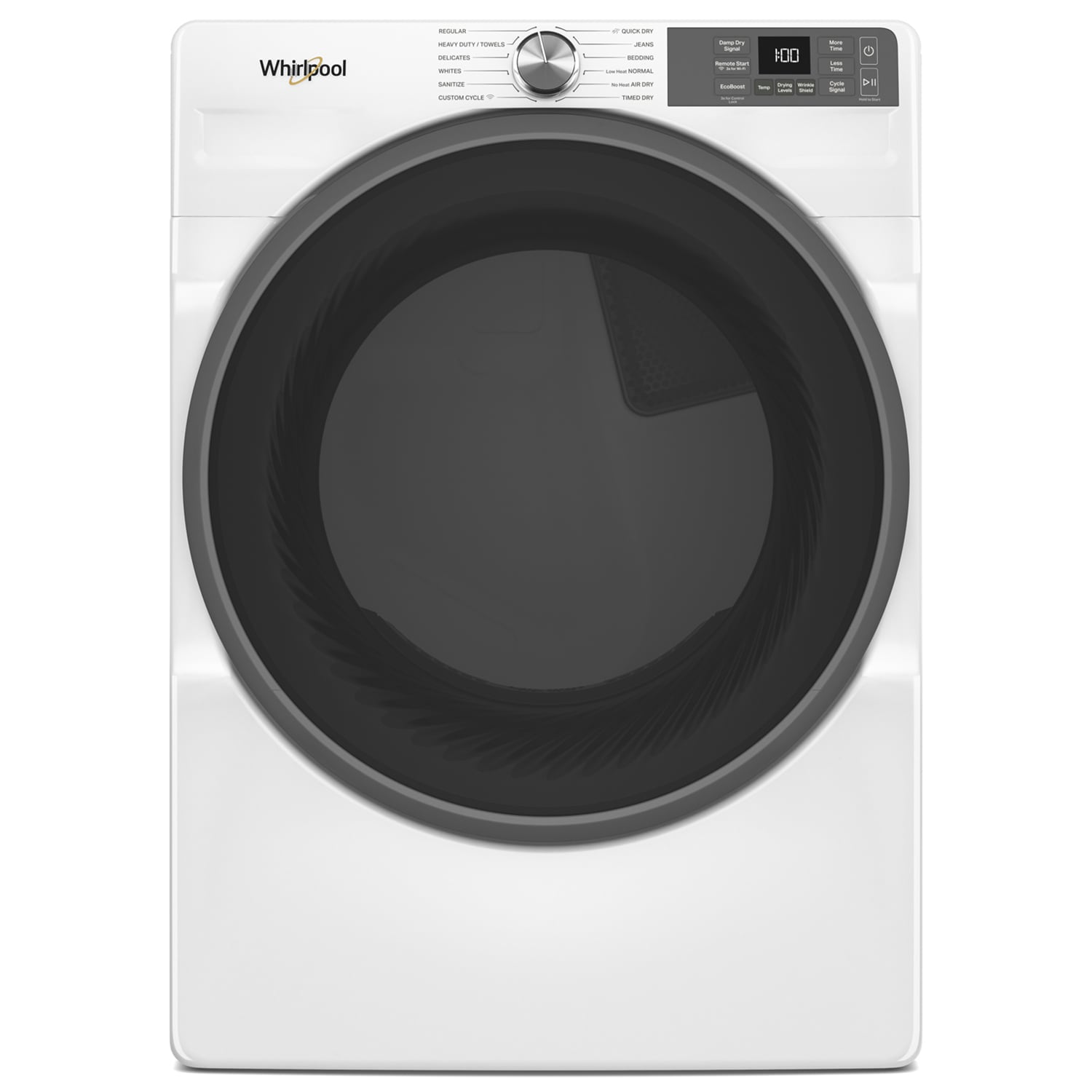 Whirlpool 27 in. 7.4 cu. ft. Smart Stackable Electric Dryer with Sensor ...
