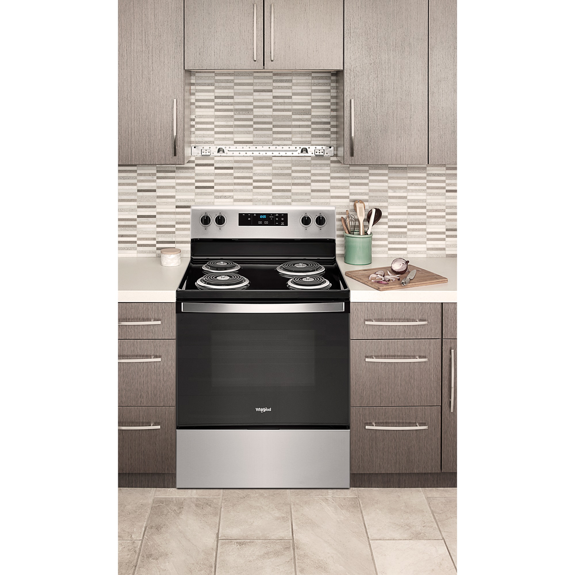 Whirlpool 30 in. 4.8 cu. ft. Electric Range with Coil Burners ...
