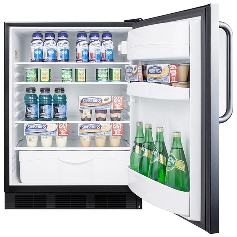 Summit 24 in. 5.5 cu. ft. ADA Compliant Undercounter Refrigerator with ...