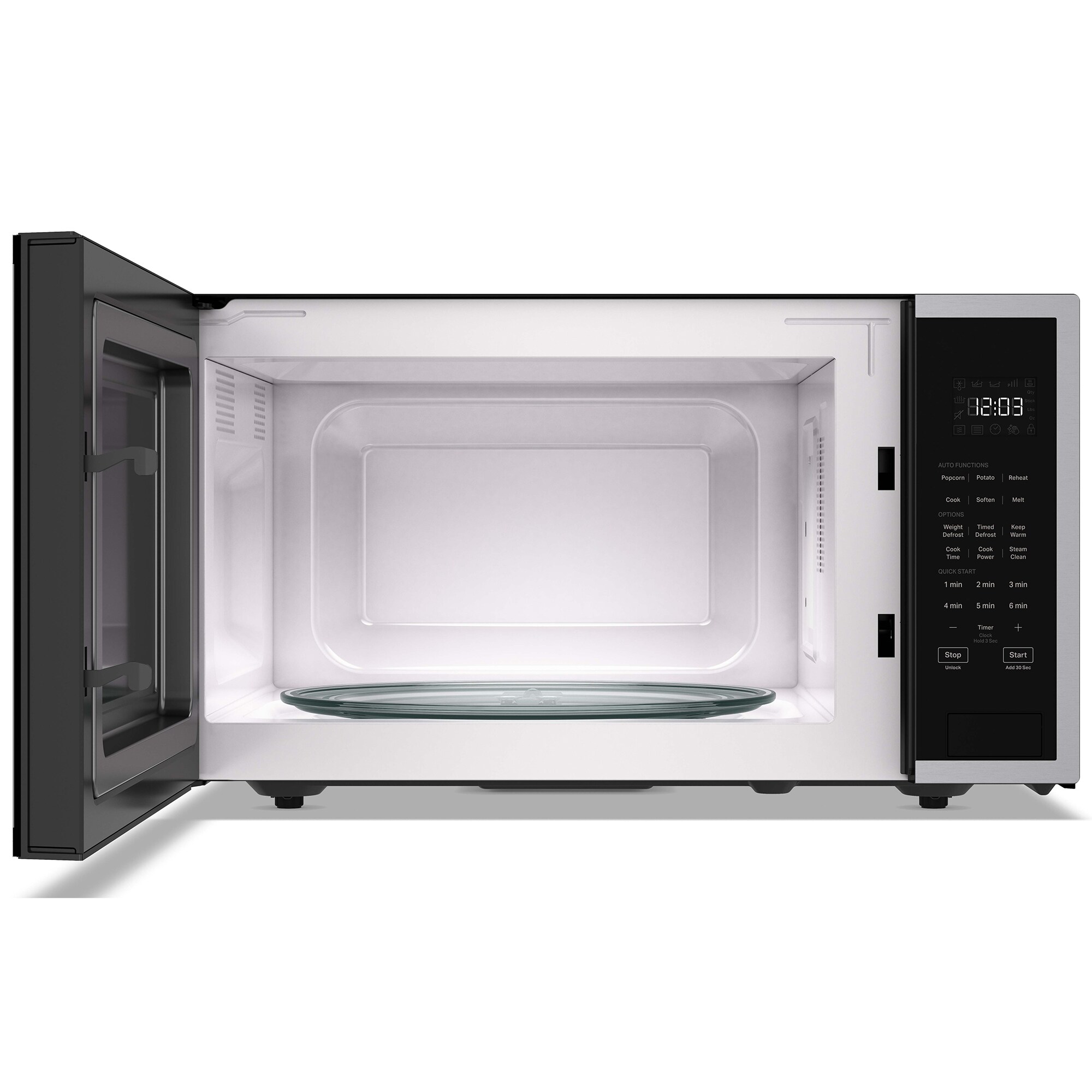 KitchenAid 25 in. 2.2 cu. ft. Countertop Microwave with Sensor Cooking ...