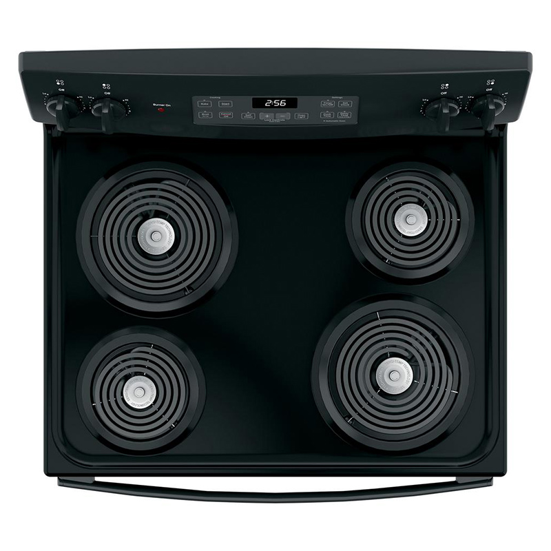 GE 30 in. 5 cu. ft. Electric Range with Coil Burners - Black | P.C ...