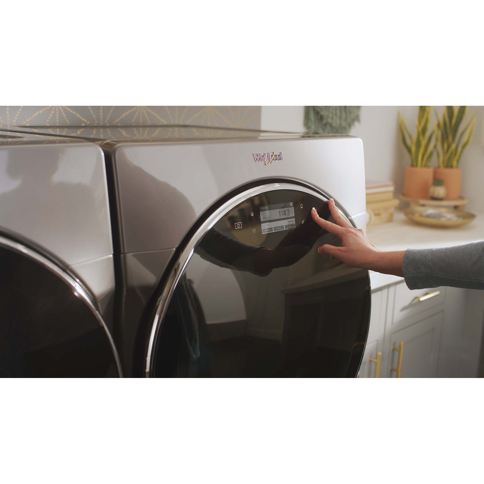 Whirlpool 27 in. 5.0 cu. ft. Stackable Front Load Washer with Sanitize ...
