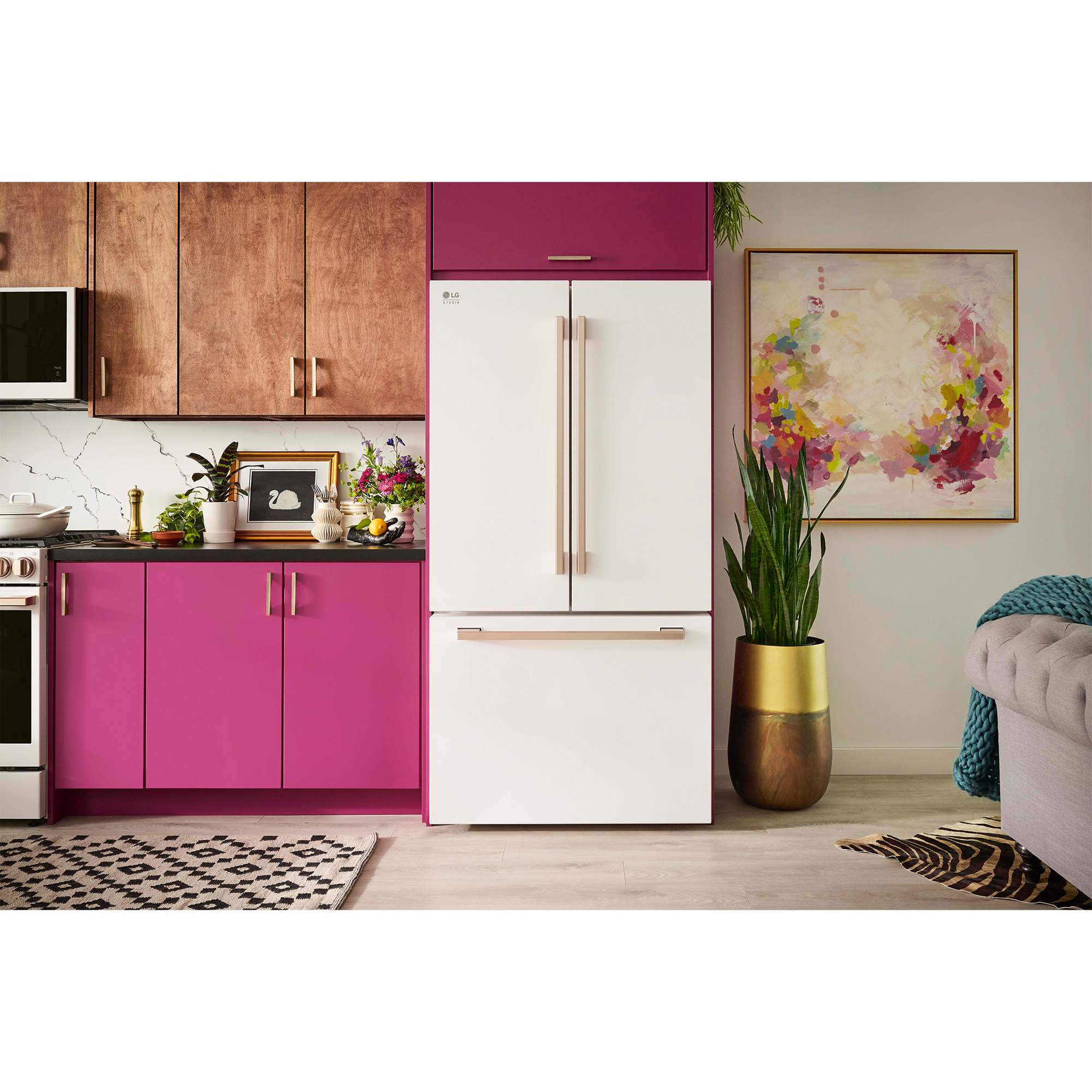 LG Studio 36 in. 26.5 cu. ft. Smart Counter Depth French Door ...