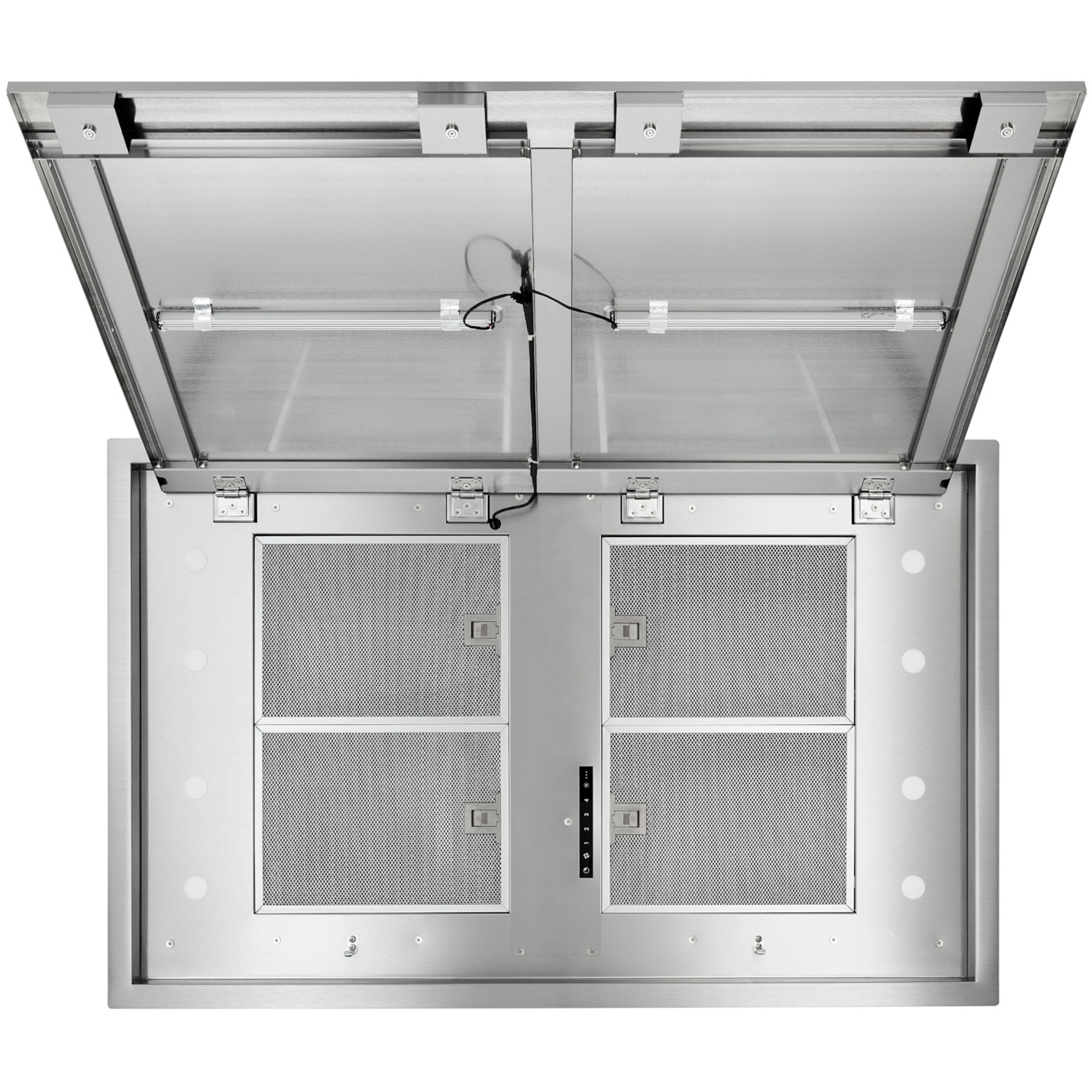 Best HBC1 SERIES 43 in. Ducted Ceiling Style Range Hood with 4 Fan ...