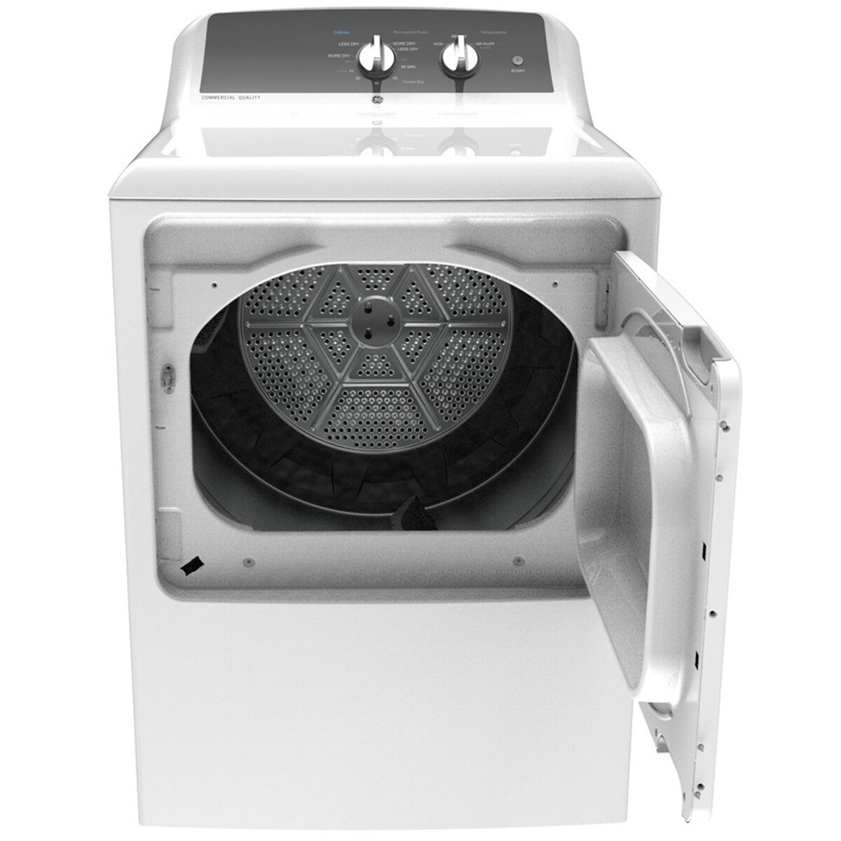GE 27 in. 6.2 cu. ft. Gas Dryer with Aluminized Alloy Drum - White | P ...