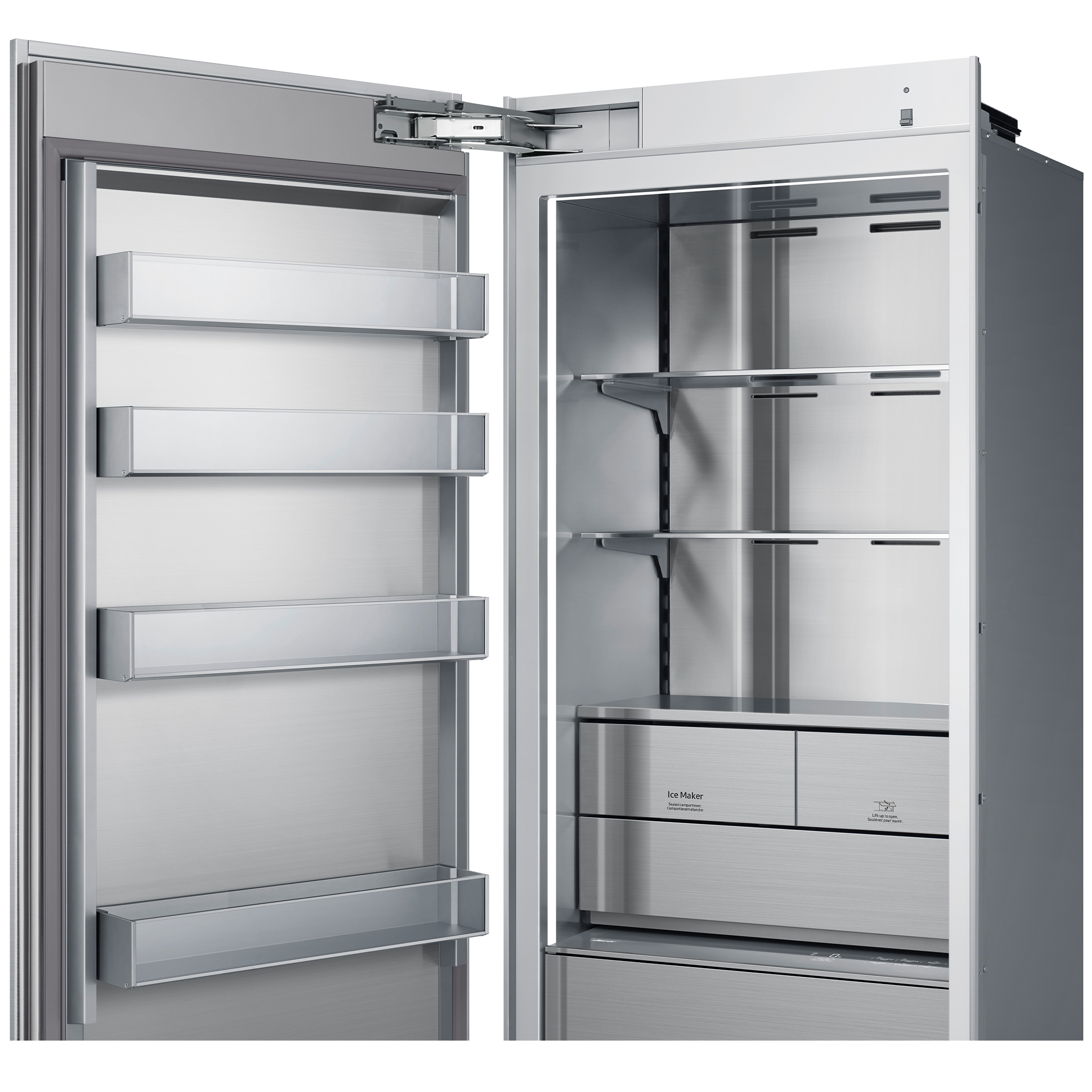 Dacor 30 in. 17.6 cu. ft. Built-in Smart Double-Drawers Upright Freezer ...