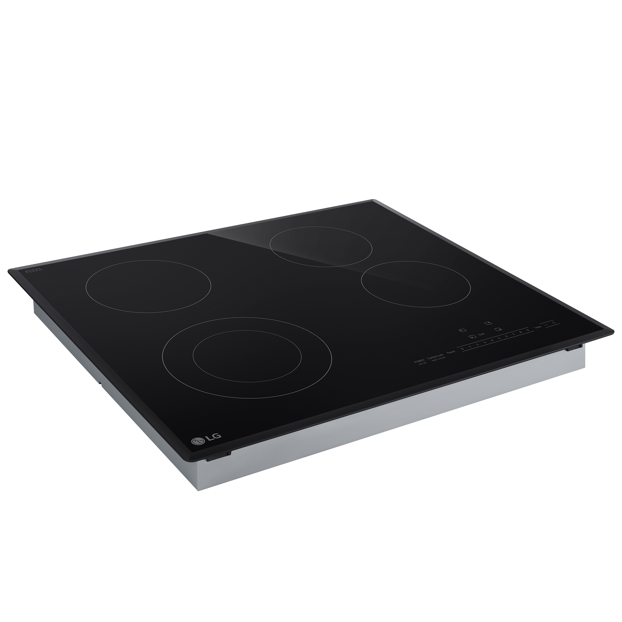 LG 24 in. 4-Burner Electric Cooktop - Black | P.C. Richard & Son