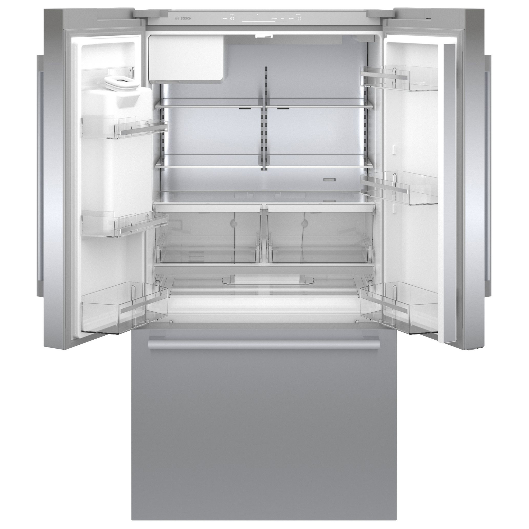 Bosch 500 Series 36 in. 21.6 cu. ft. Smart Counter Depth French Door ...