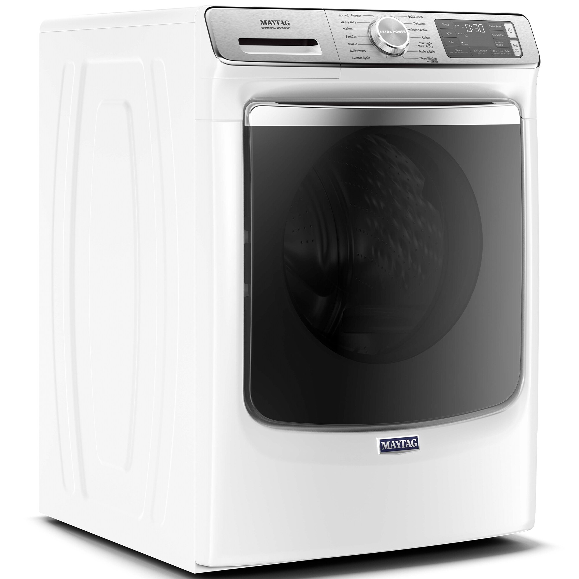 Maytag 27 in. 5.0 cu. ft. Smart Stackable Front Load Washer with Extra ...