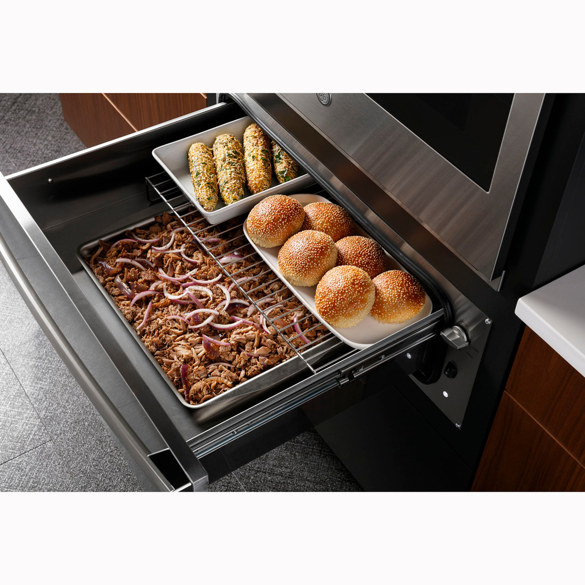 GE Profile 30 in. 1.9 cu. ft. Warming Drawer with Humidity Control ...