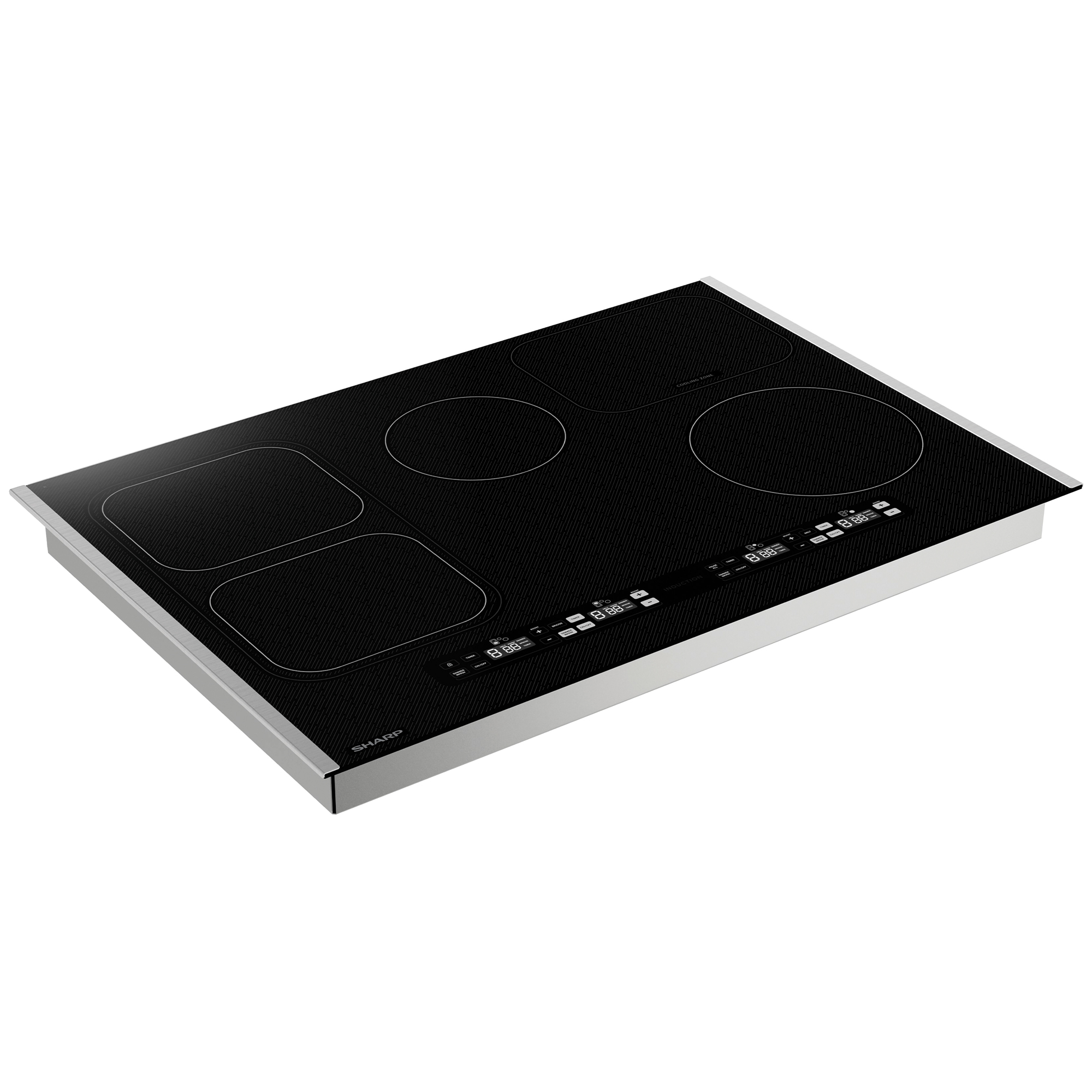 Sharp 30 in. 4-Burner Induction Cooktop with Simmer Burner & Power ...