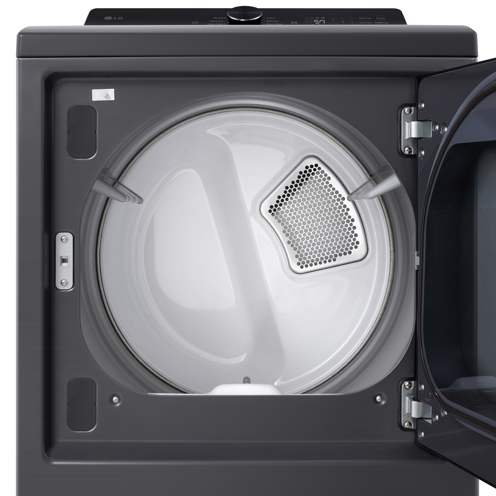 LG 27 in. 7.3 cu. ft. Smart Gas Dryer with AI Sensor Dry - Platinum ...
