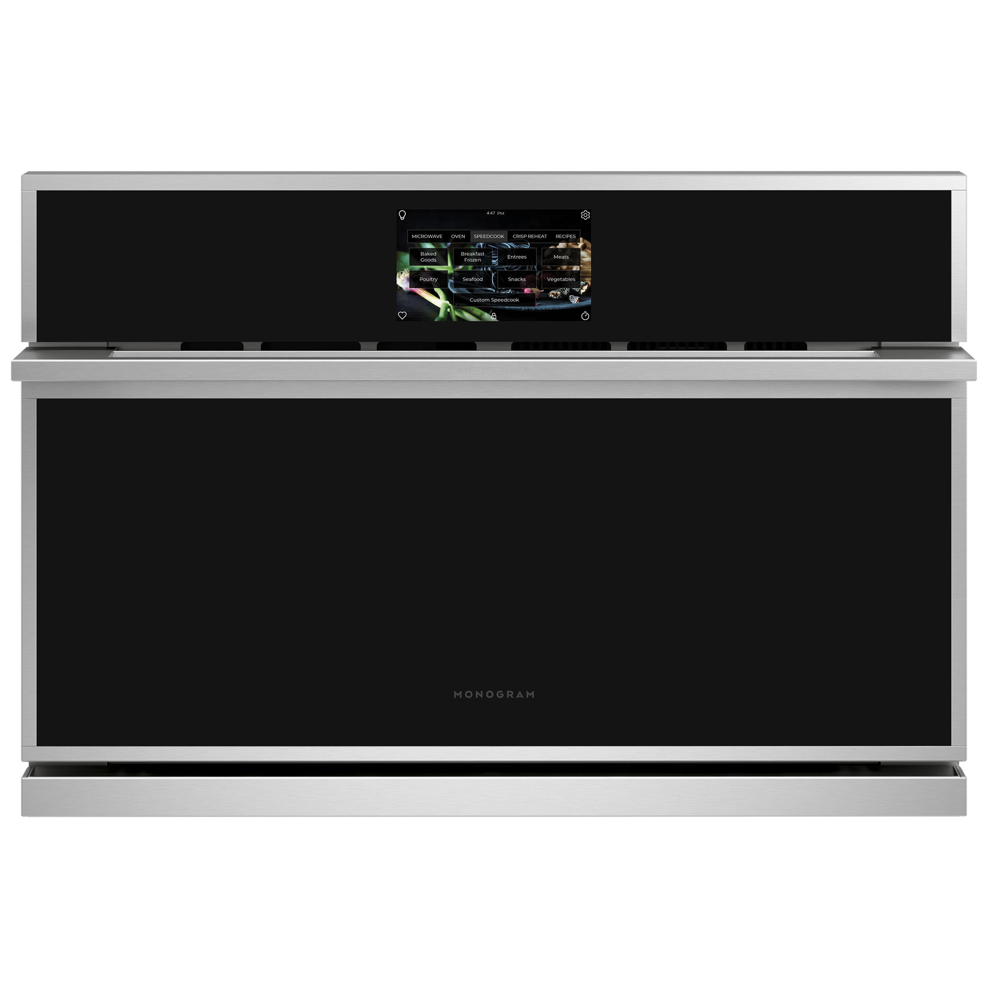 Monogram Minimalist Series 30 in. 1.7 cu. ft. Smart Speed Steam ...