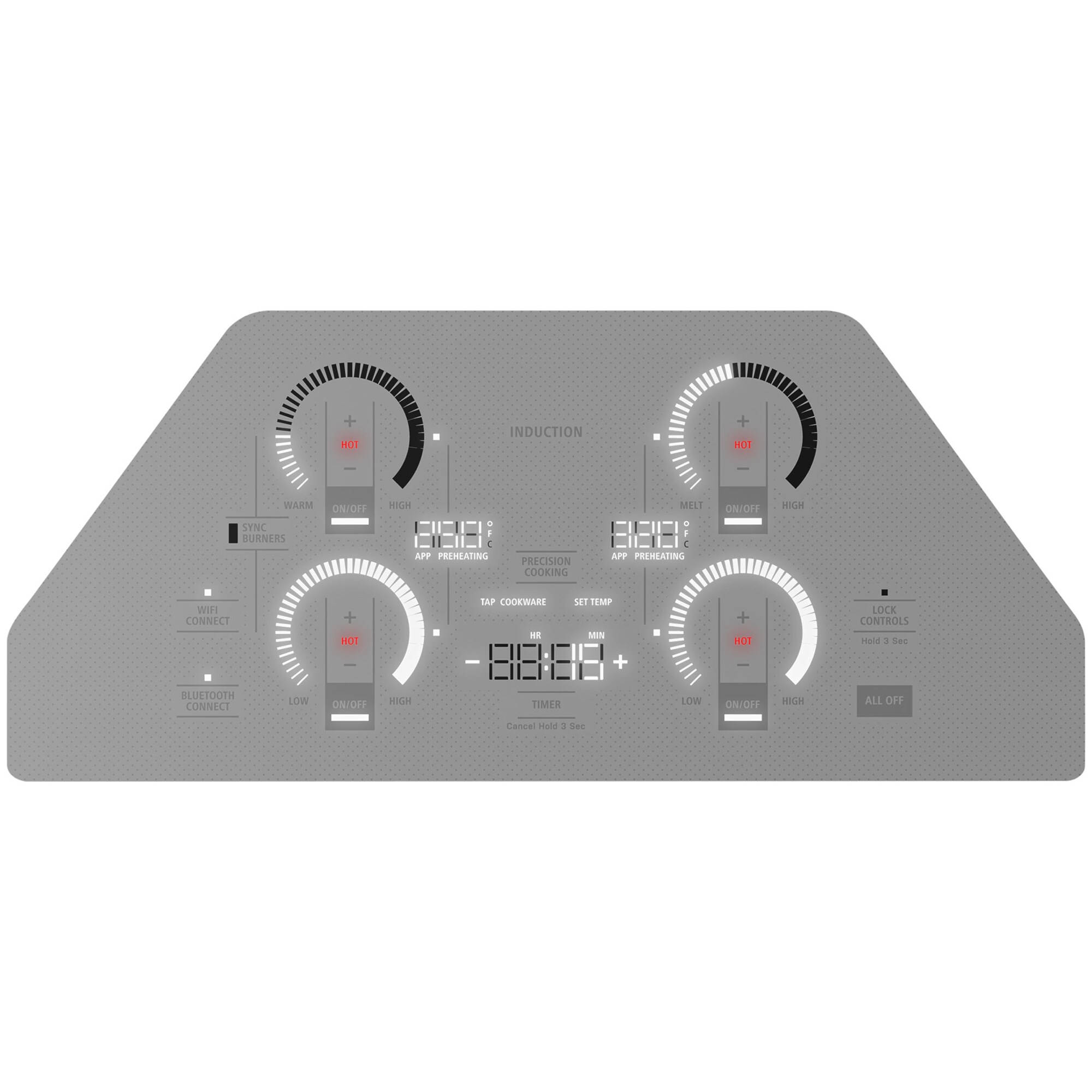Monogram 30 in. 4-Burner Smart Induction Cooktop with Power Burner ...