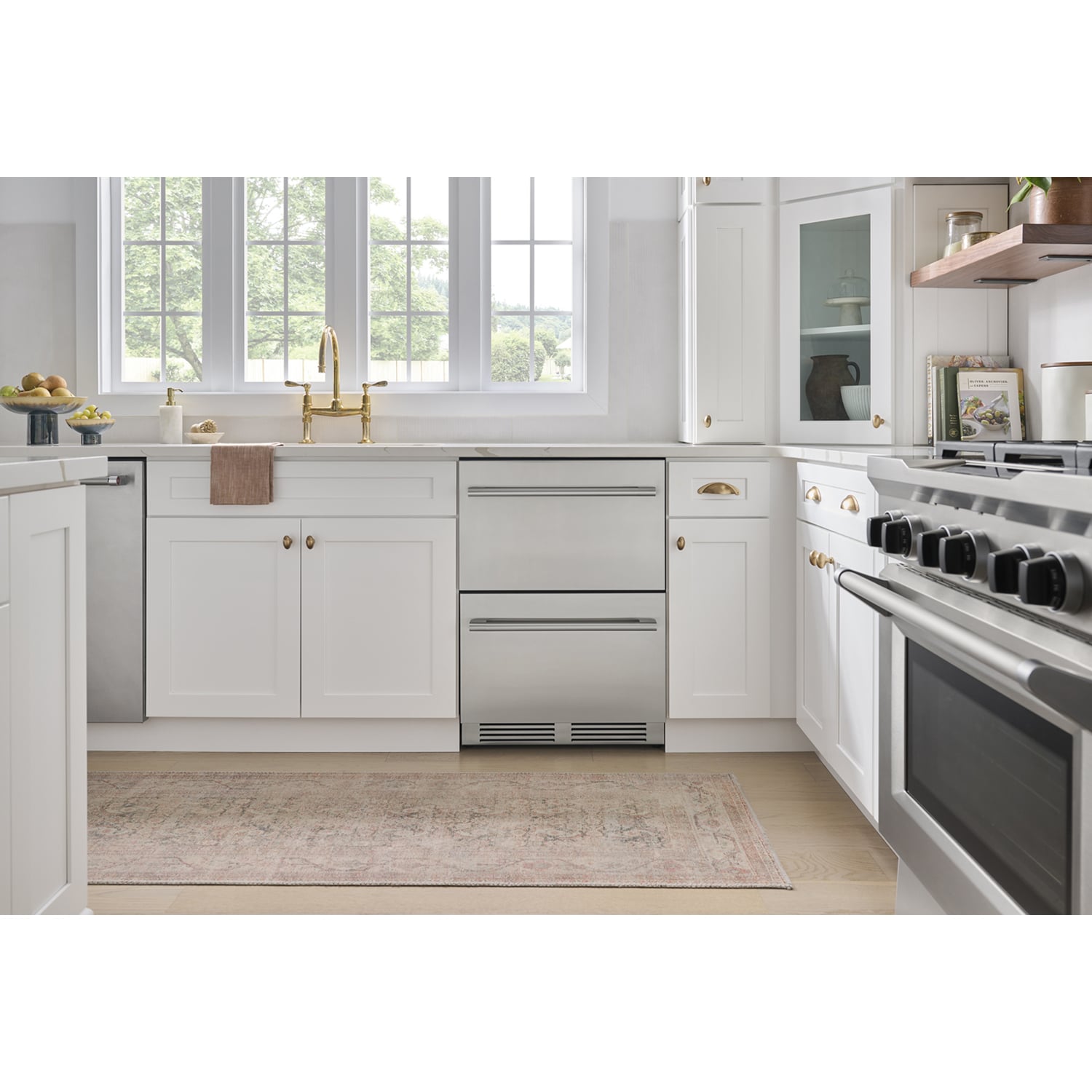 Zephyr 24 in. 5.1 cu. ft. Double Refrigerator Drawers - Stainless Steel ...