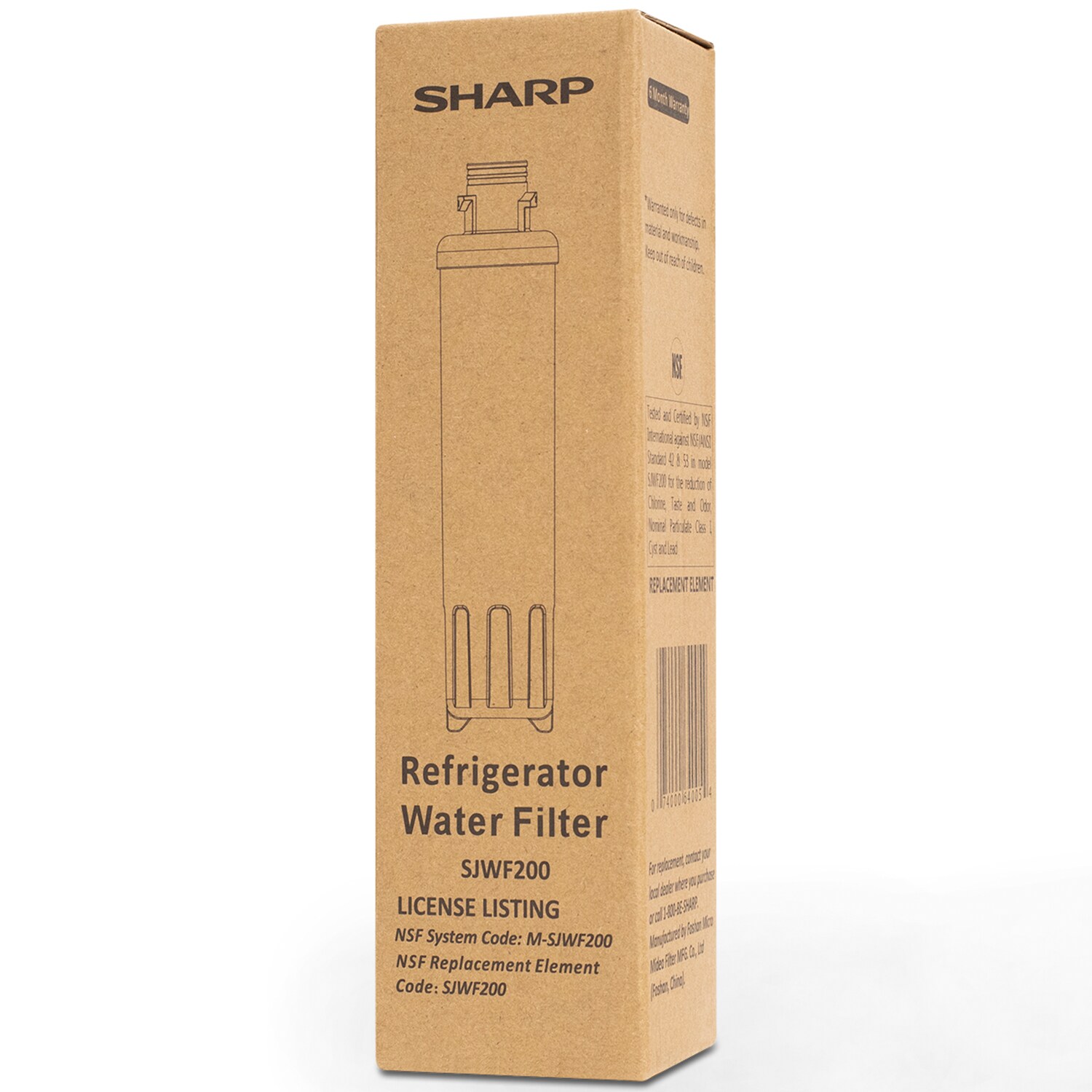 Sharp Replacement Water Filter for Refrigerator | P.C. Richard & Son
