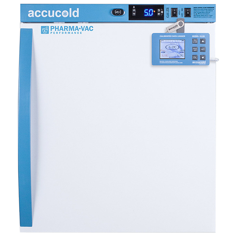 Summit AccuCold Pharma-Vac 18 in. 1.0 cu. ft. Mini Fridge - White | P.C ...