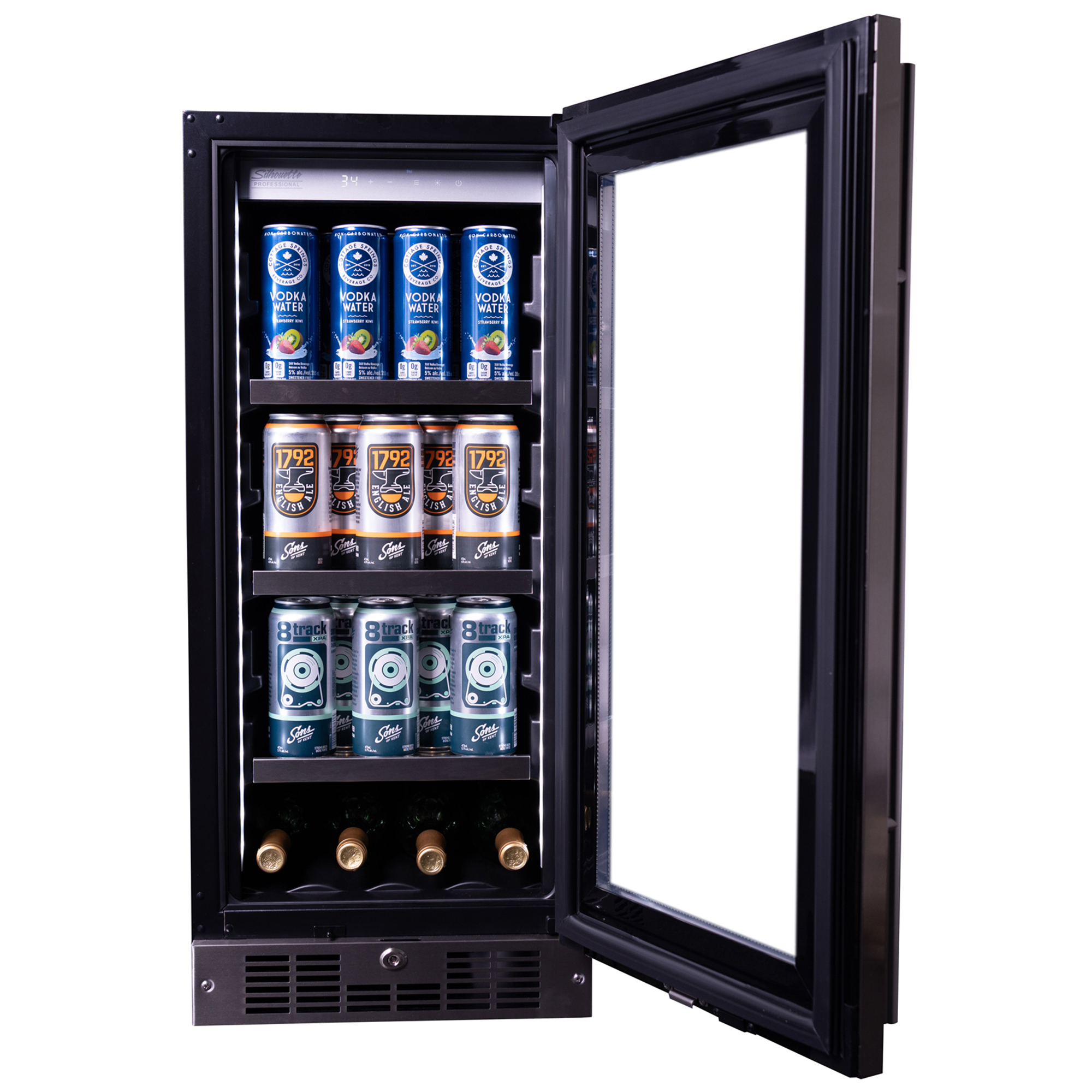 Danby Silhouette Series 15 in. Built-In 3.1 cu. ft. Compact Beverage ...