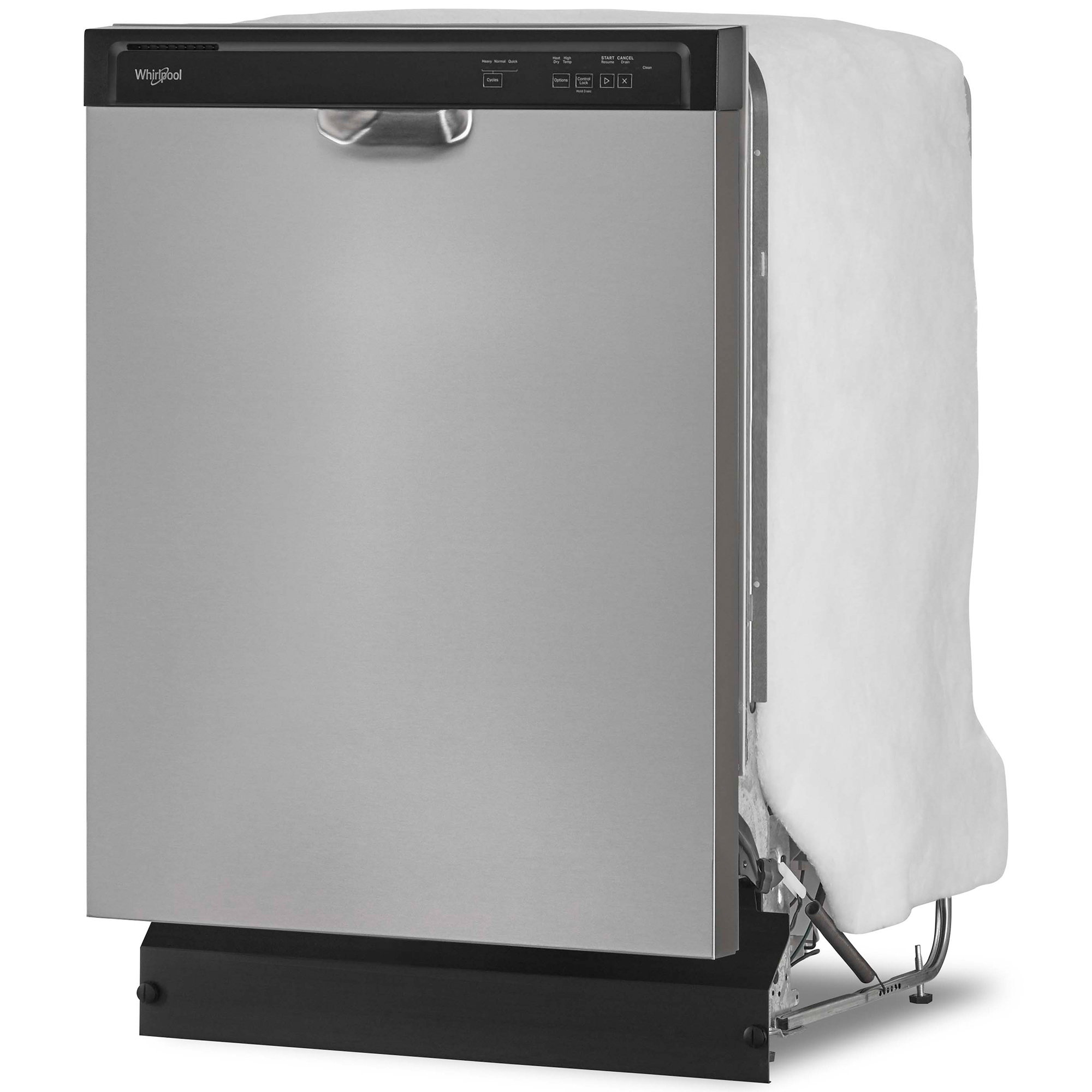 Whirlpool 24 in. Front Control Dishwasher with 59 dBa Sound Level ...
