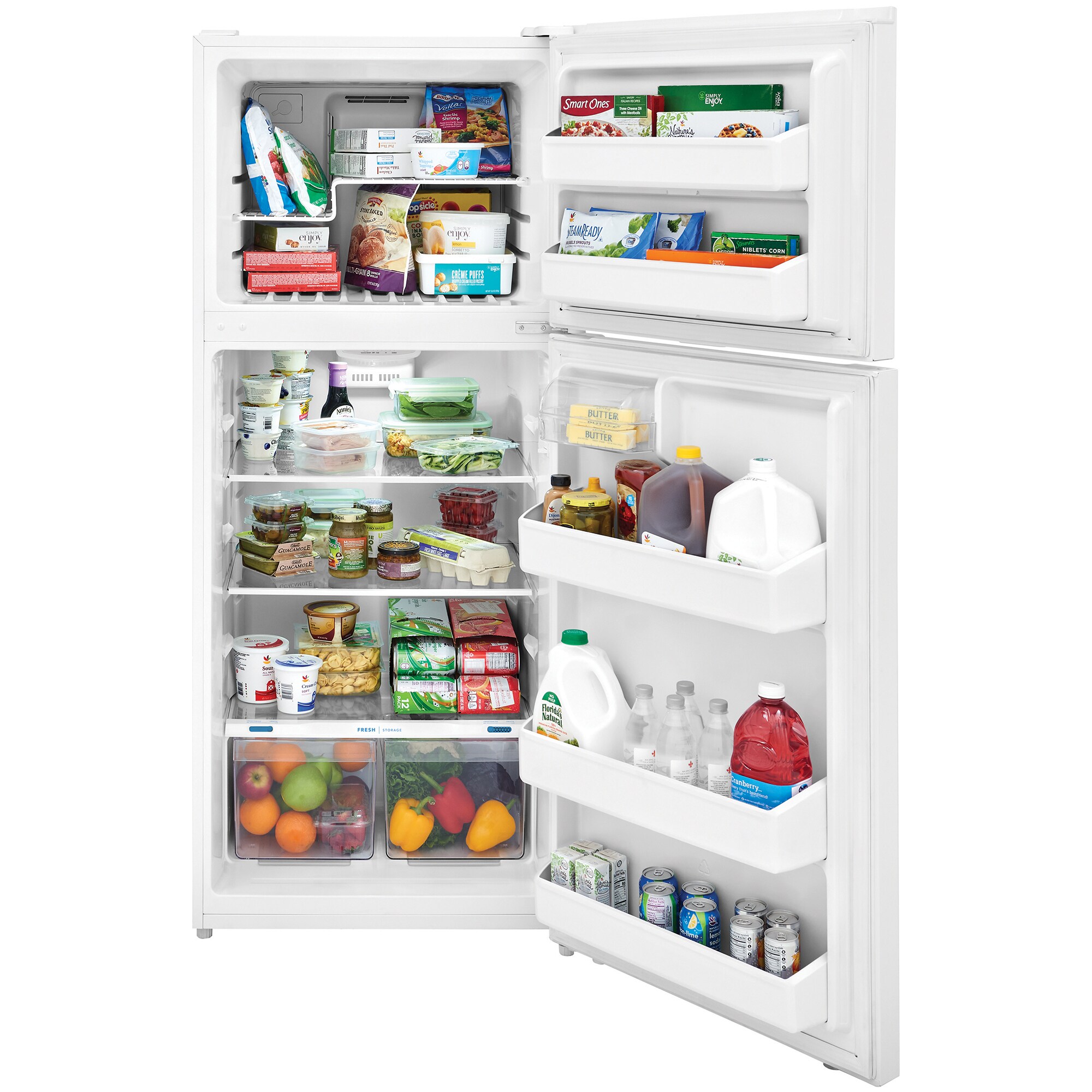 Frigidaire 28 in. 17.6 cu. ft. Top Freezer Refrigerator - White | P.C ...