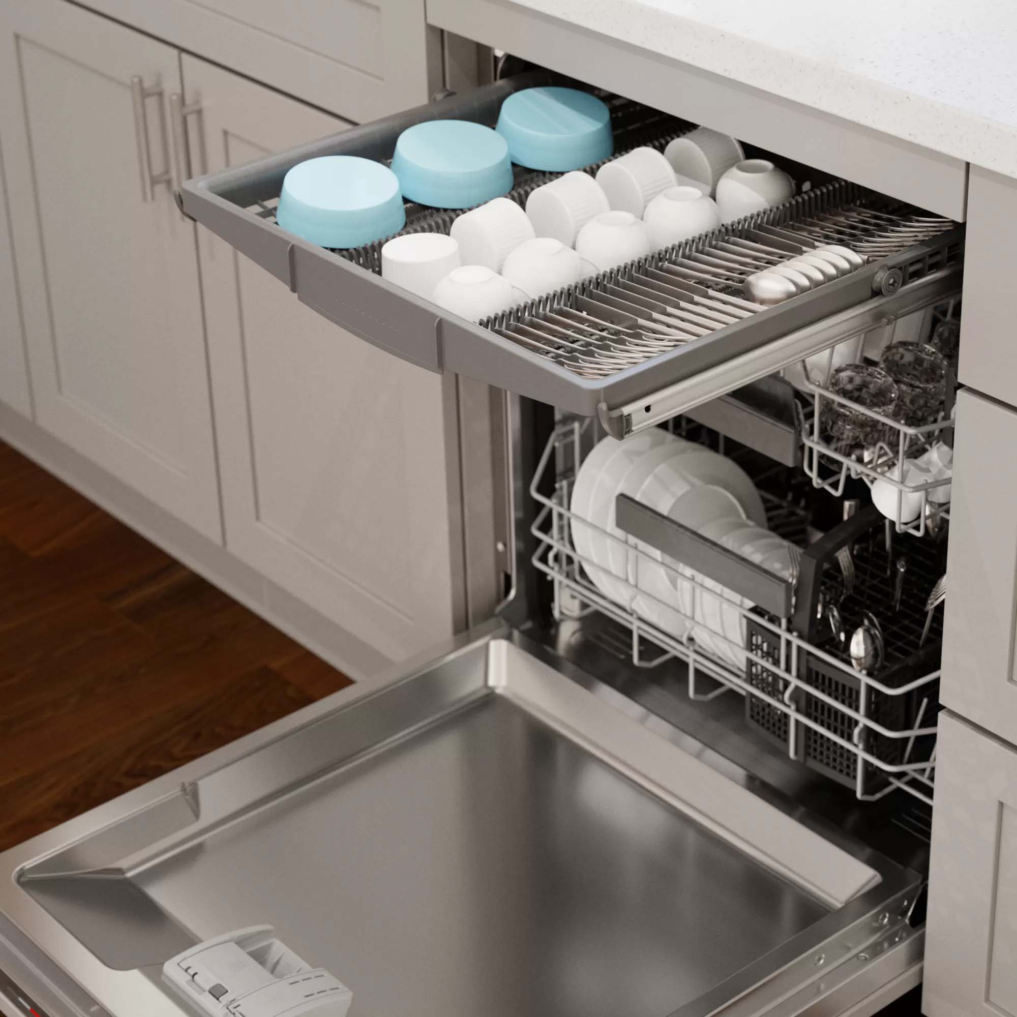 Bosch 800 Series 24 in. ADA Compliant Top Control Smart Dishwasher with ...