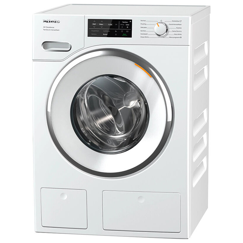 Miele TwinDos 24 in. 2.26 cu. ft. Smart Stackable Front Load Washer ...
