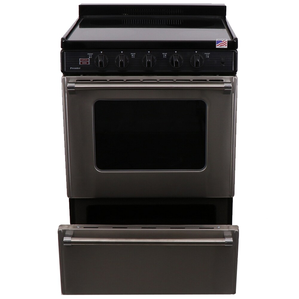 Premier 24 in. 3 cu. ft. Electric Range with Smoothtop Burners ...