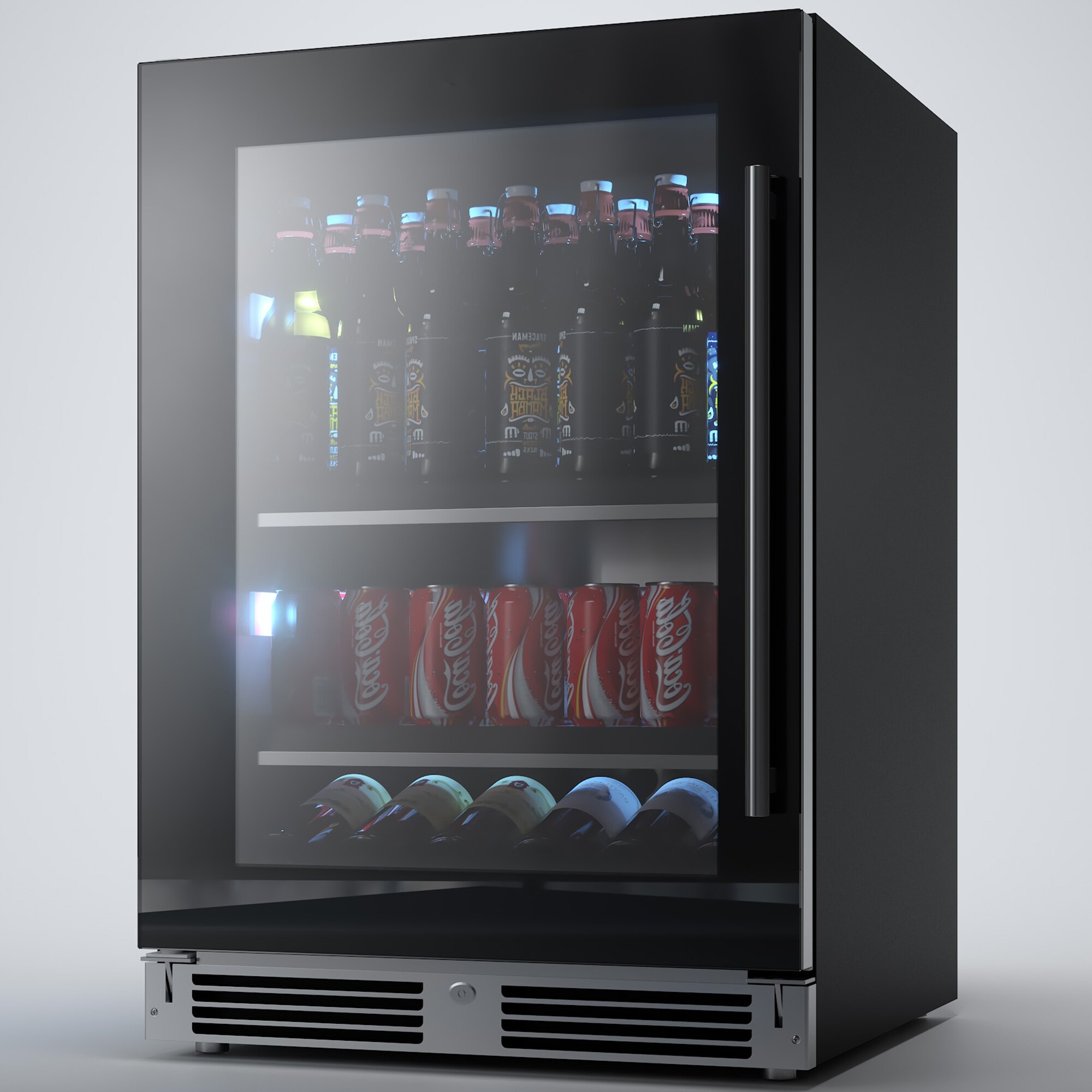 XO 24 in. Built-In/Freestanding 5.7 cu. ft. Compact Beverage Center ...