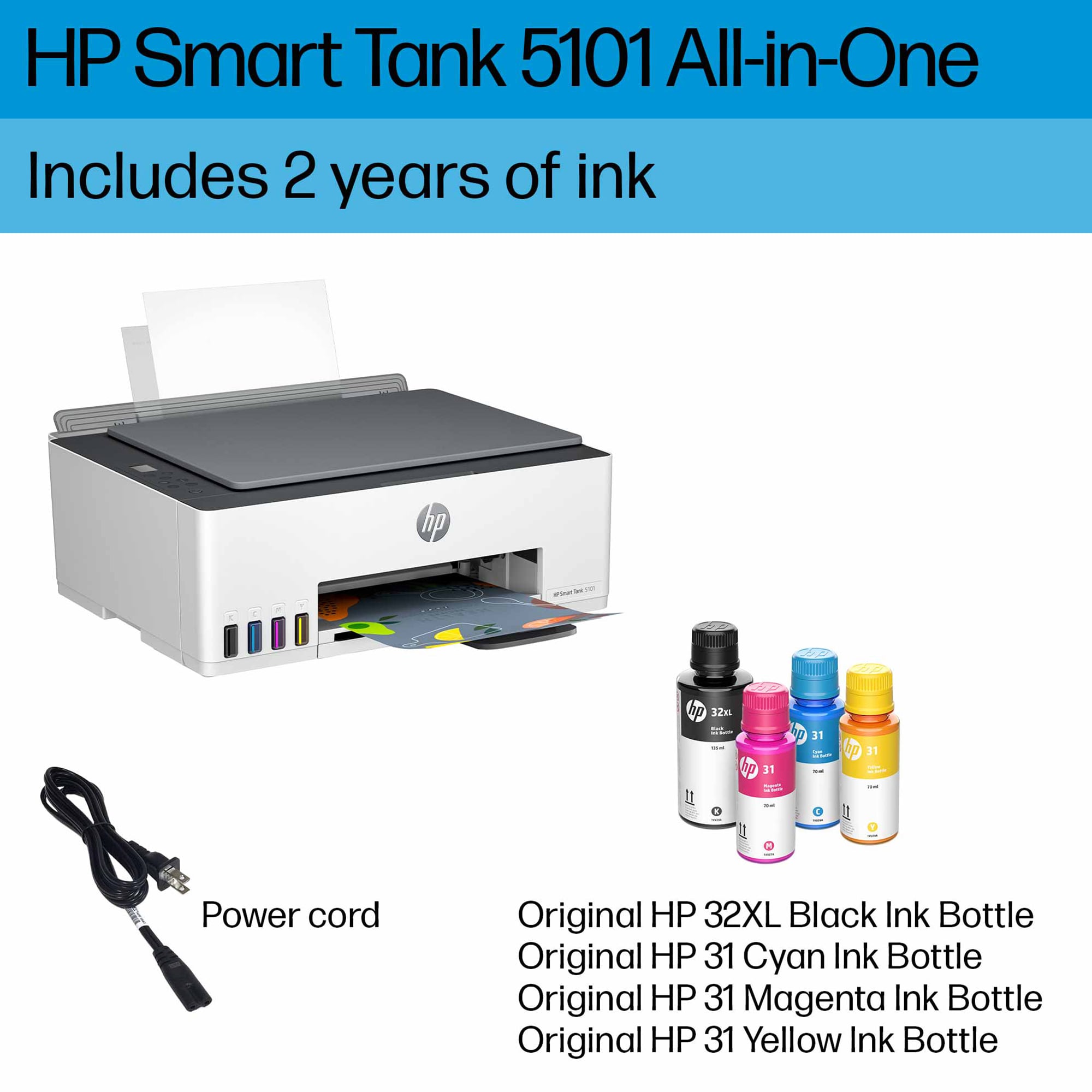 HP Smart Tank 5101 All-in-One Printer | P.C. Richard & Son