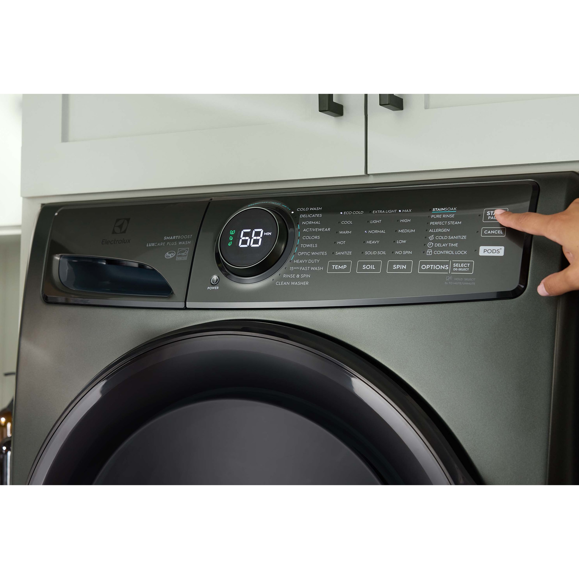 Electrolux 27 in. 4.5 cu. ft. Stackable Front Load Washer with LuxCare ...