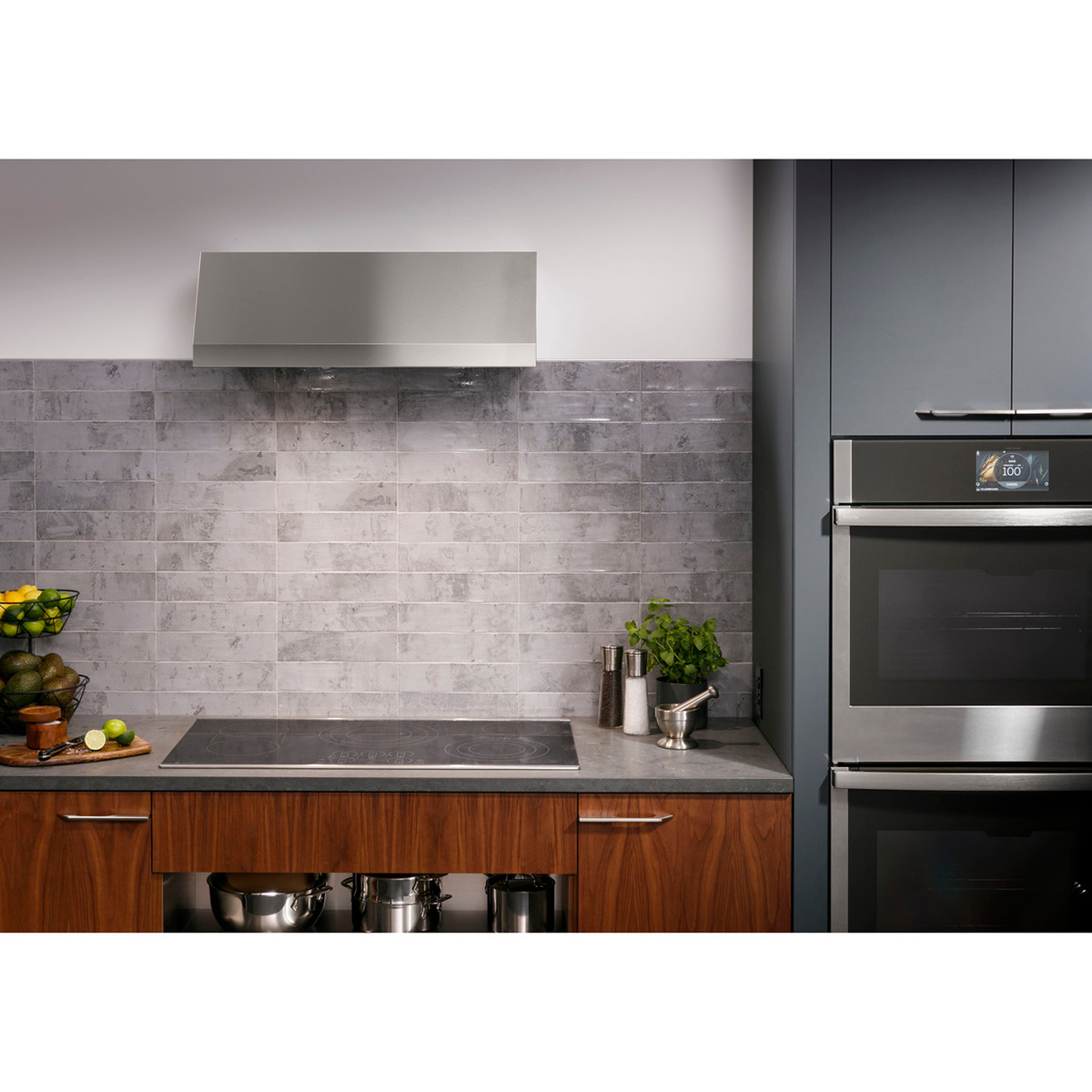 GE Profile 36 in. 5-Burner Smart Electric Cooktop with Simmer Burner ...