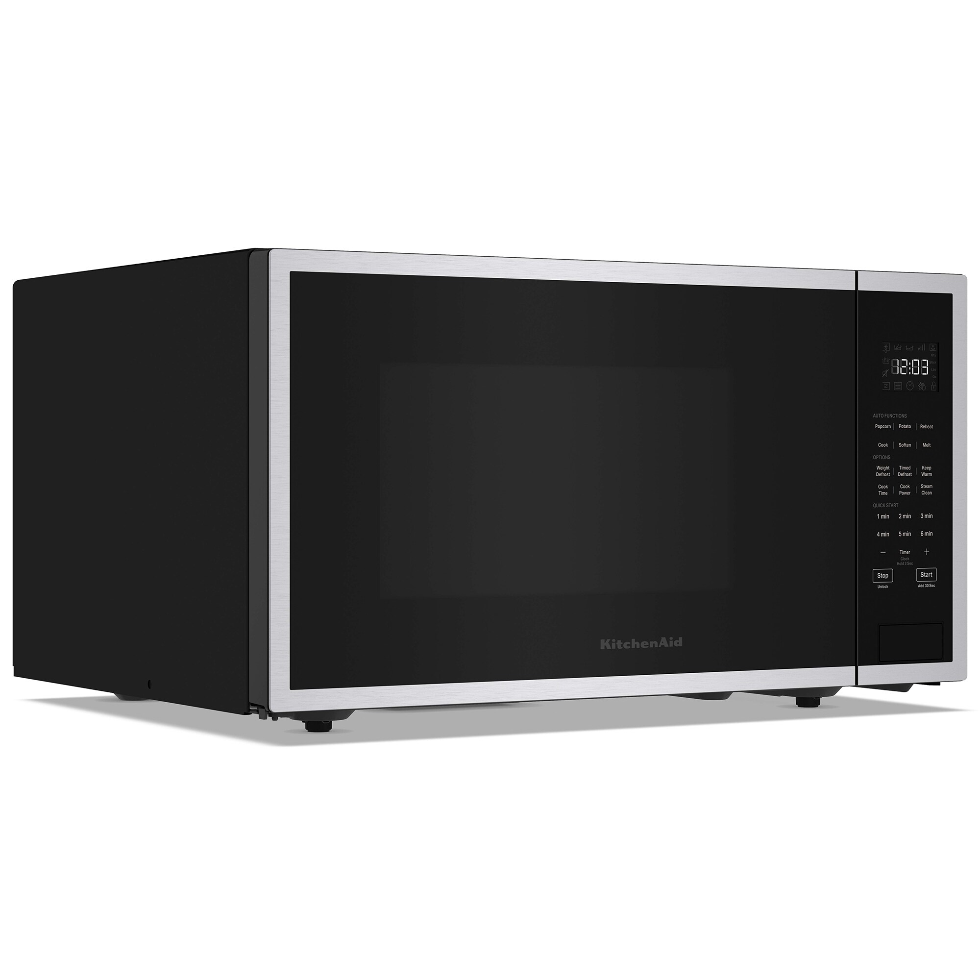 KitchenAid 25 in. 2.2 cu. ft. Countertop Microwave with Sensor Cooking ...