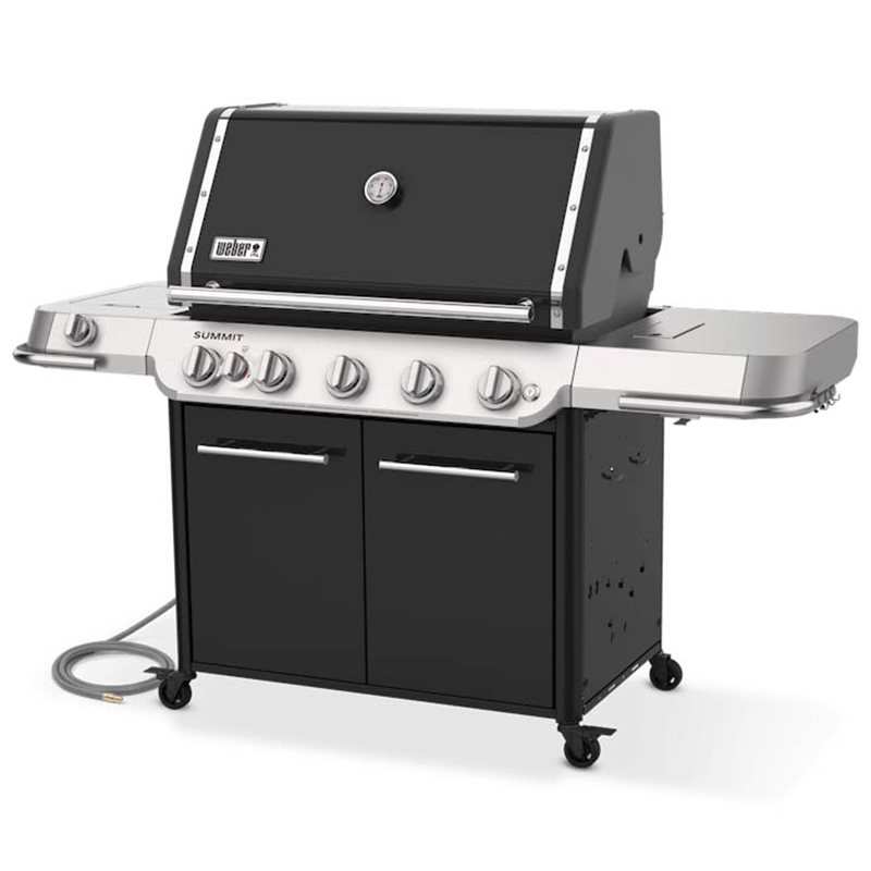 Weber Summit FS38 E Series 5-Burner Natural Gas Grill with Side Burner ...