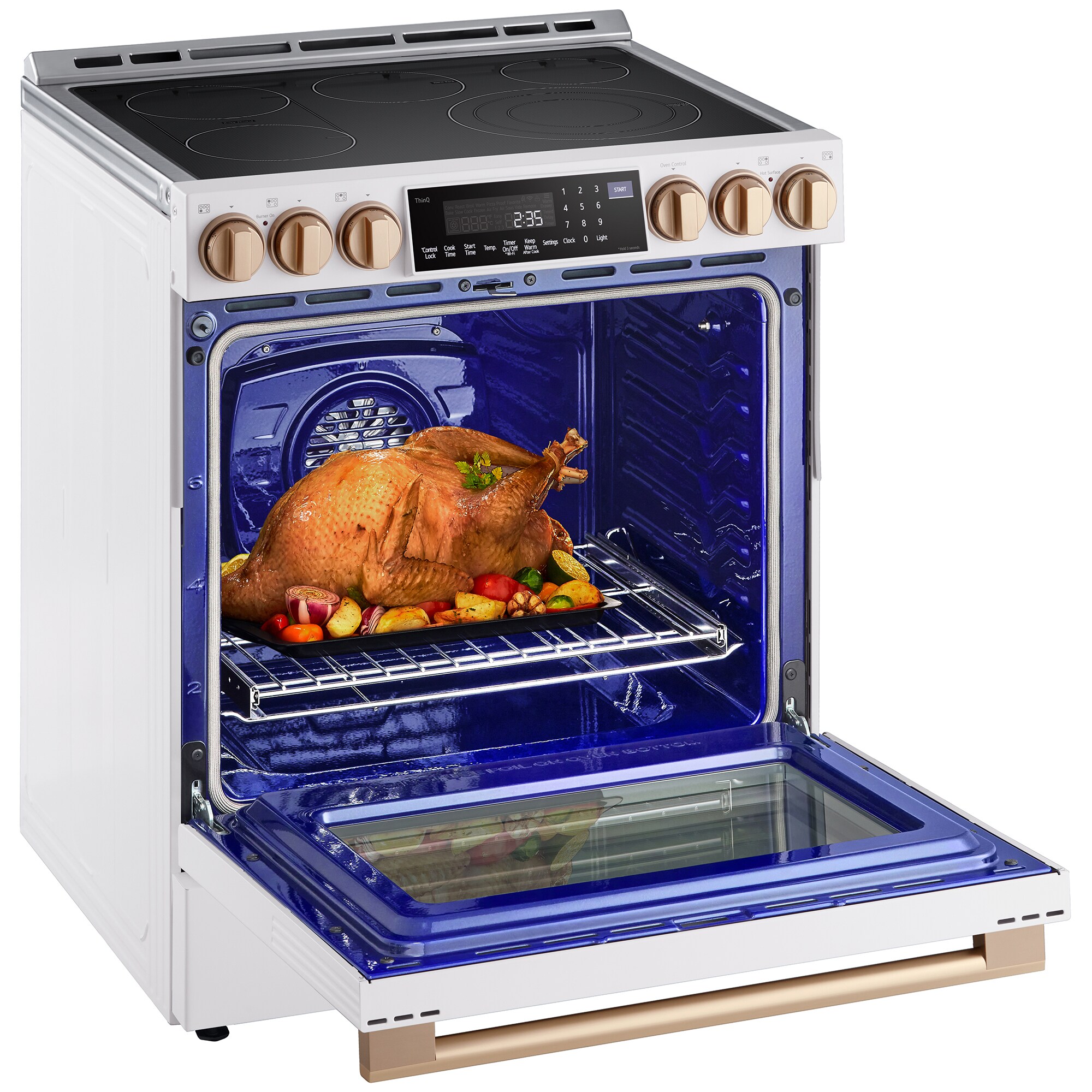 LG Studio 30 in. 6.3 cu. ft. Smart Air Fry True European Convection ...